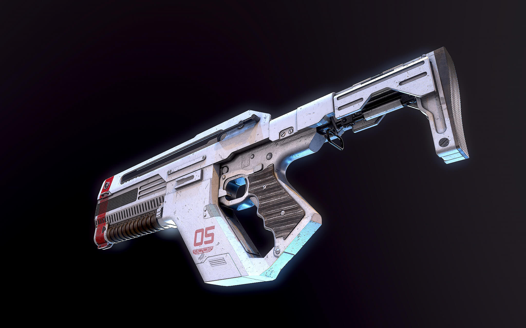 F44Aa Pulse Rifle Alien Romulus - 3D Model by KATEDRA604