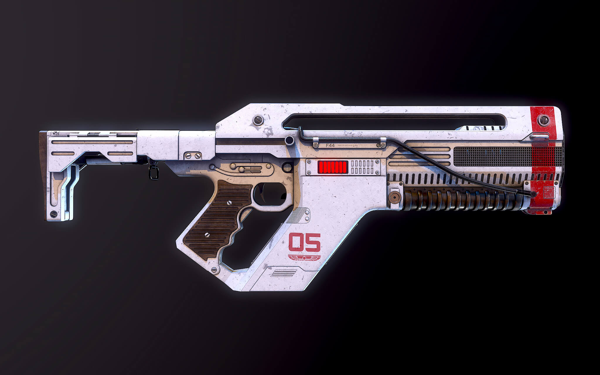 F44Aa Pulse Rifle Alien Romulus - 3D Model by KATEDRA604