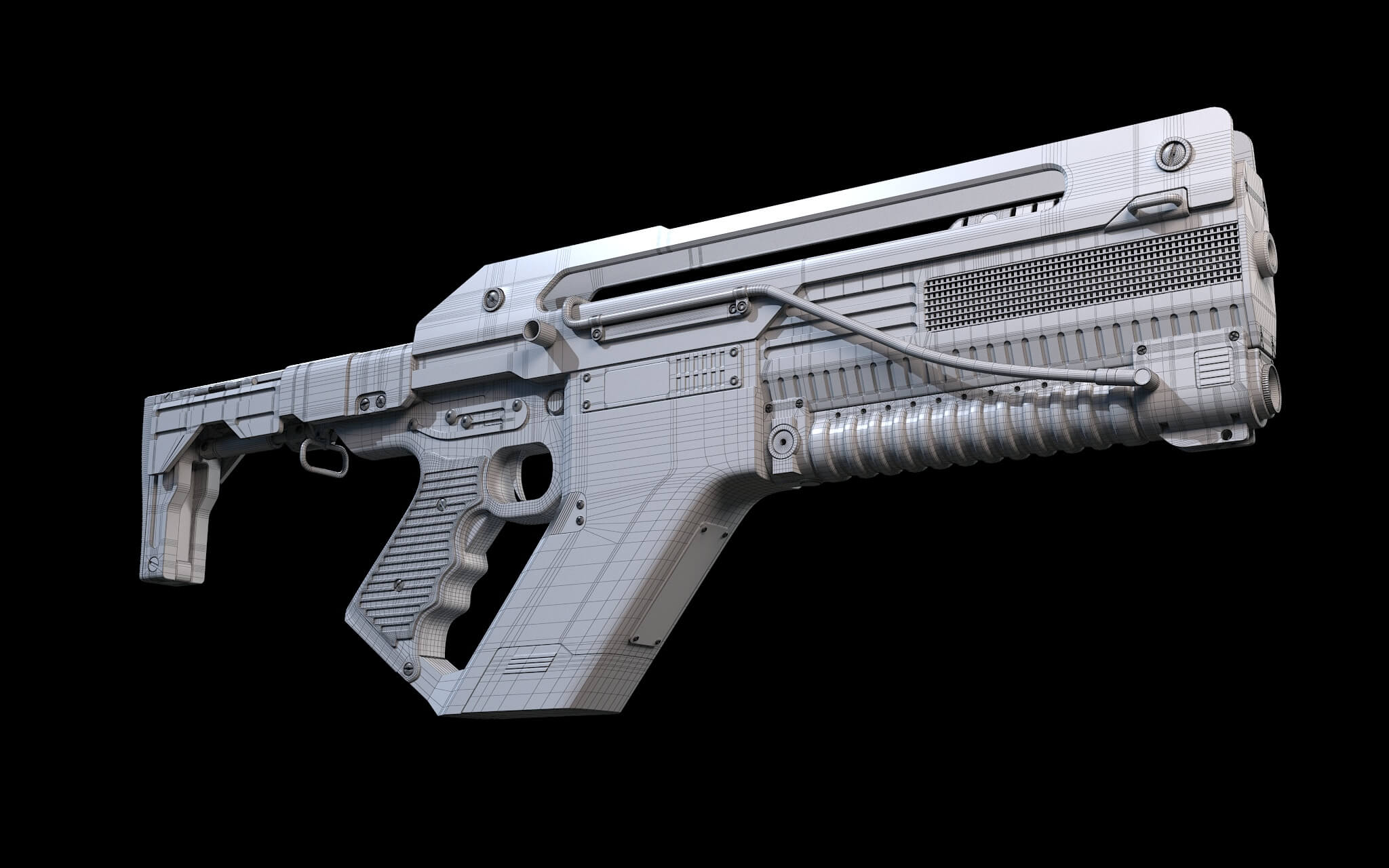 F44Aa Pulse Rifle Alien Romulus - 3D Model by KATEDRA604