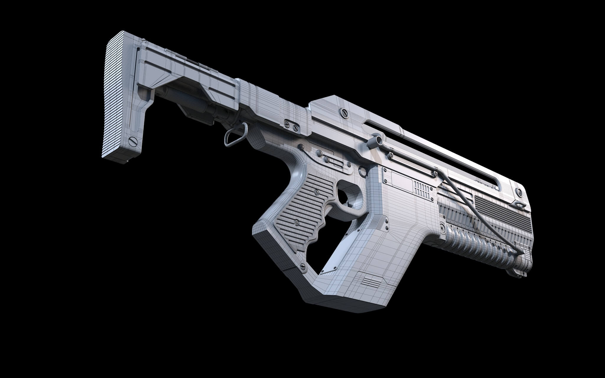 F44Aa Pulse Rifle Alien Romulus - 3D Model by KATEDRA604