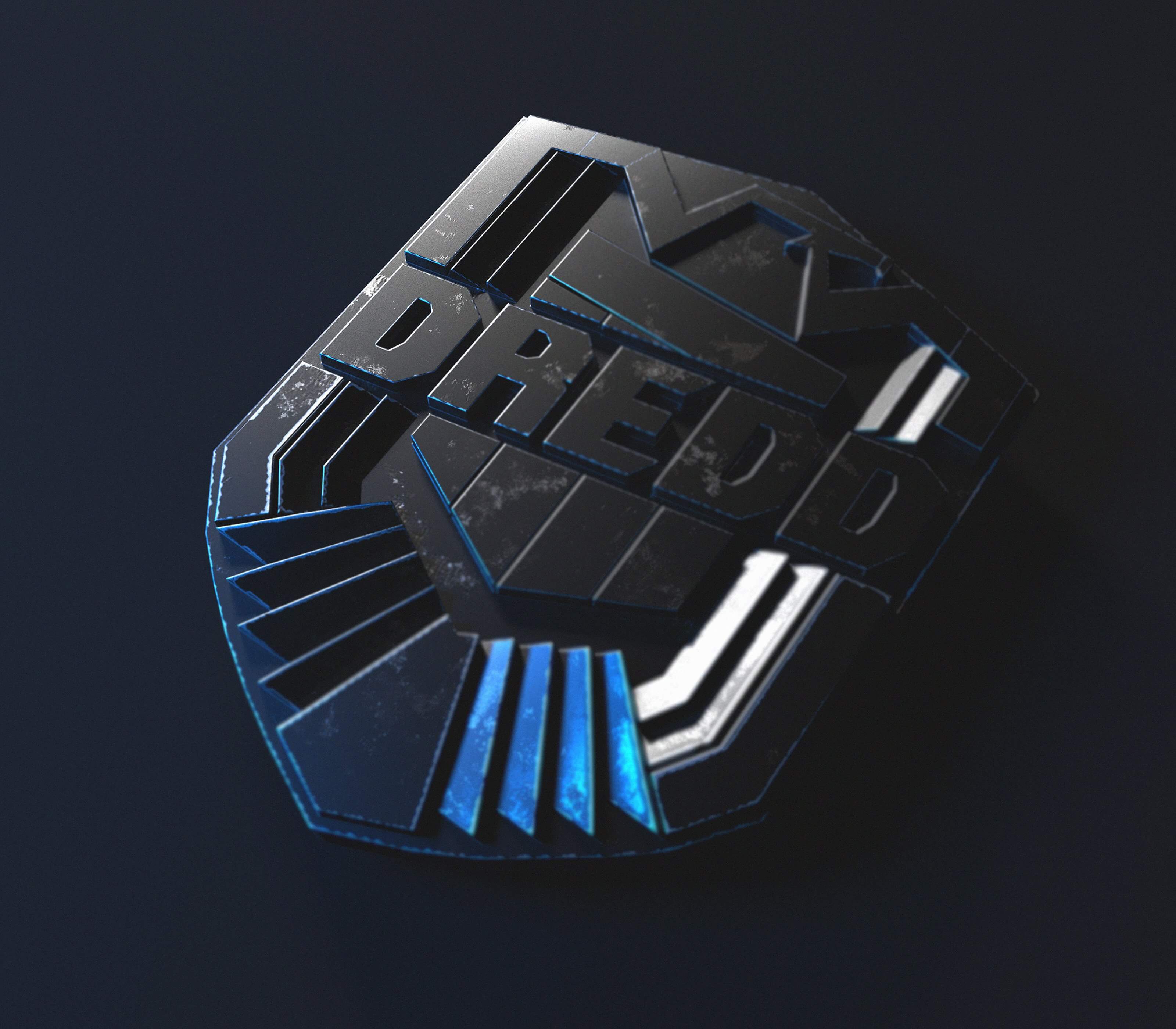 Judge Dredd logo 3D Render, Digital Art by KATEDRA604
