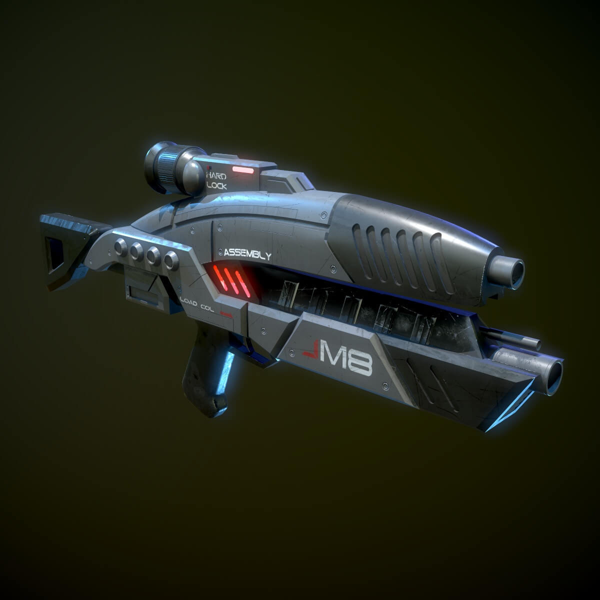 M-8 Avenger MassEffect 3D Render, Digital Art by KATEDRA604