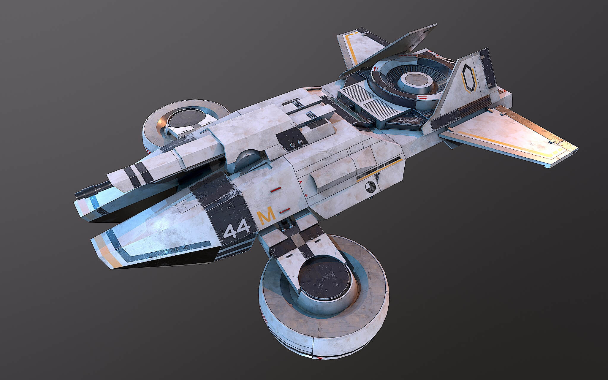 M44 Hammerhead Mass Effect 3D Render, Digital Art by KATEDRA604