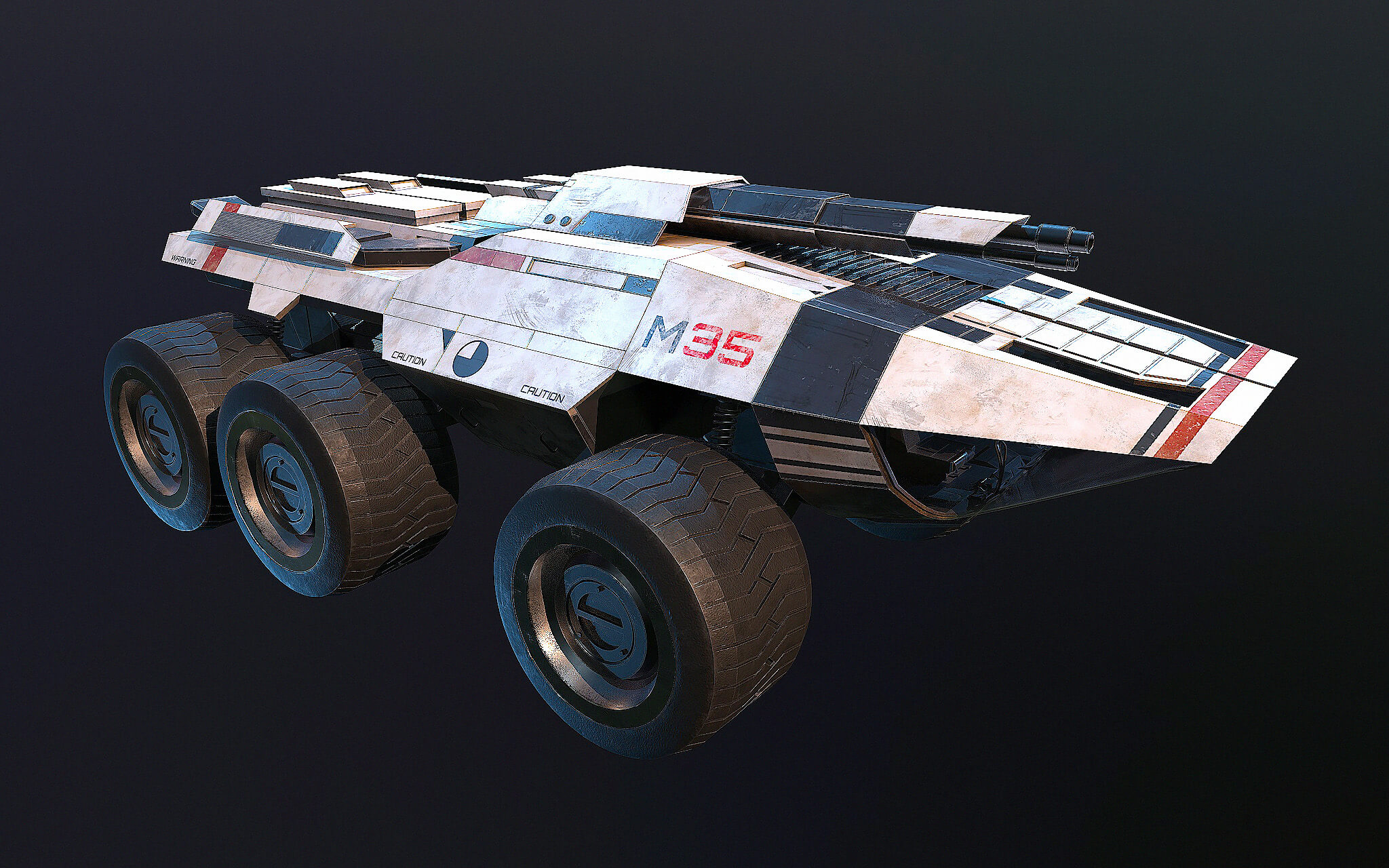 Mako M35 Mass Effect 3D Render, Digital Art by KATEDRA604