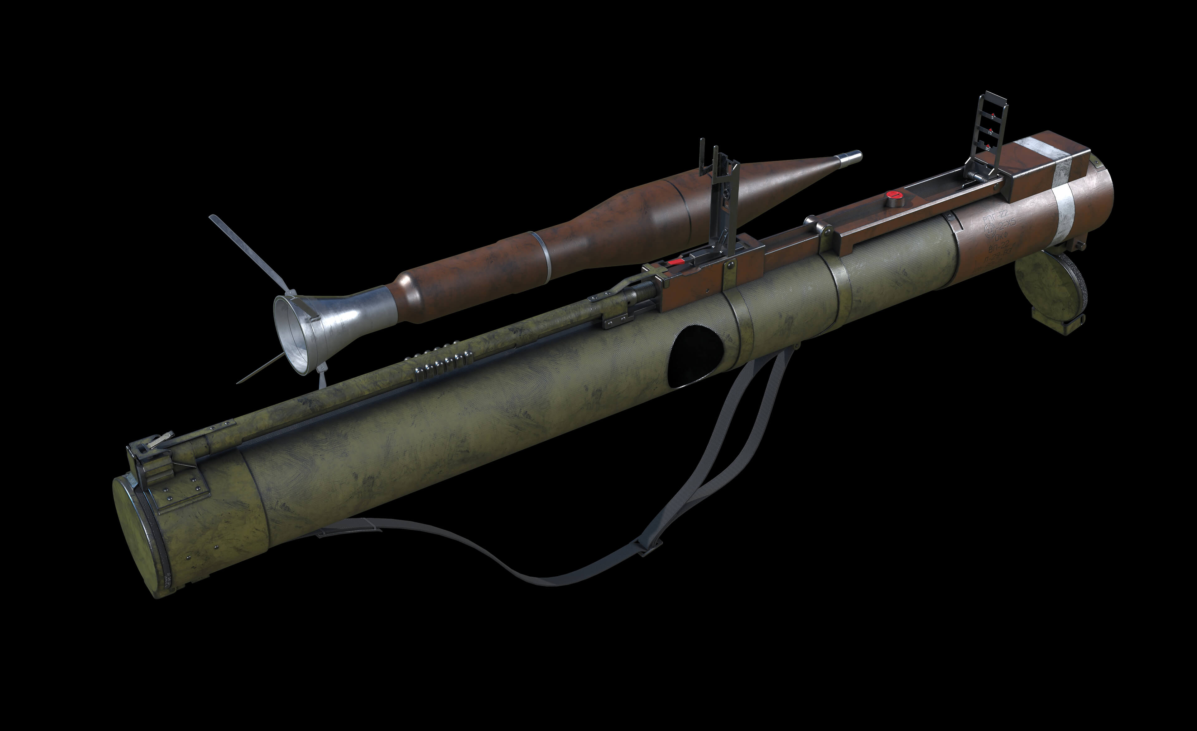 Rocket Launcher 3D Render, Digital Art by KATEDRA604