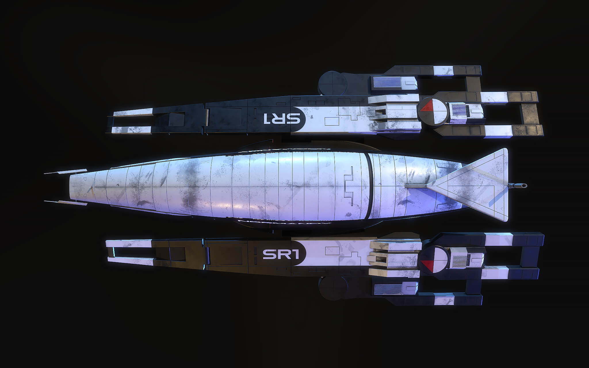 Sr1 Normandy Mass Effect 3D Render, Digital Art by KATEDRA604