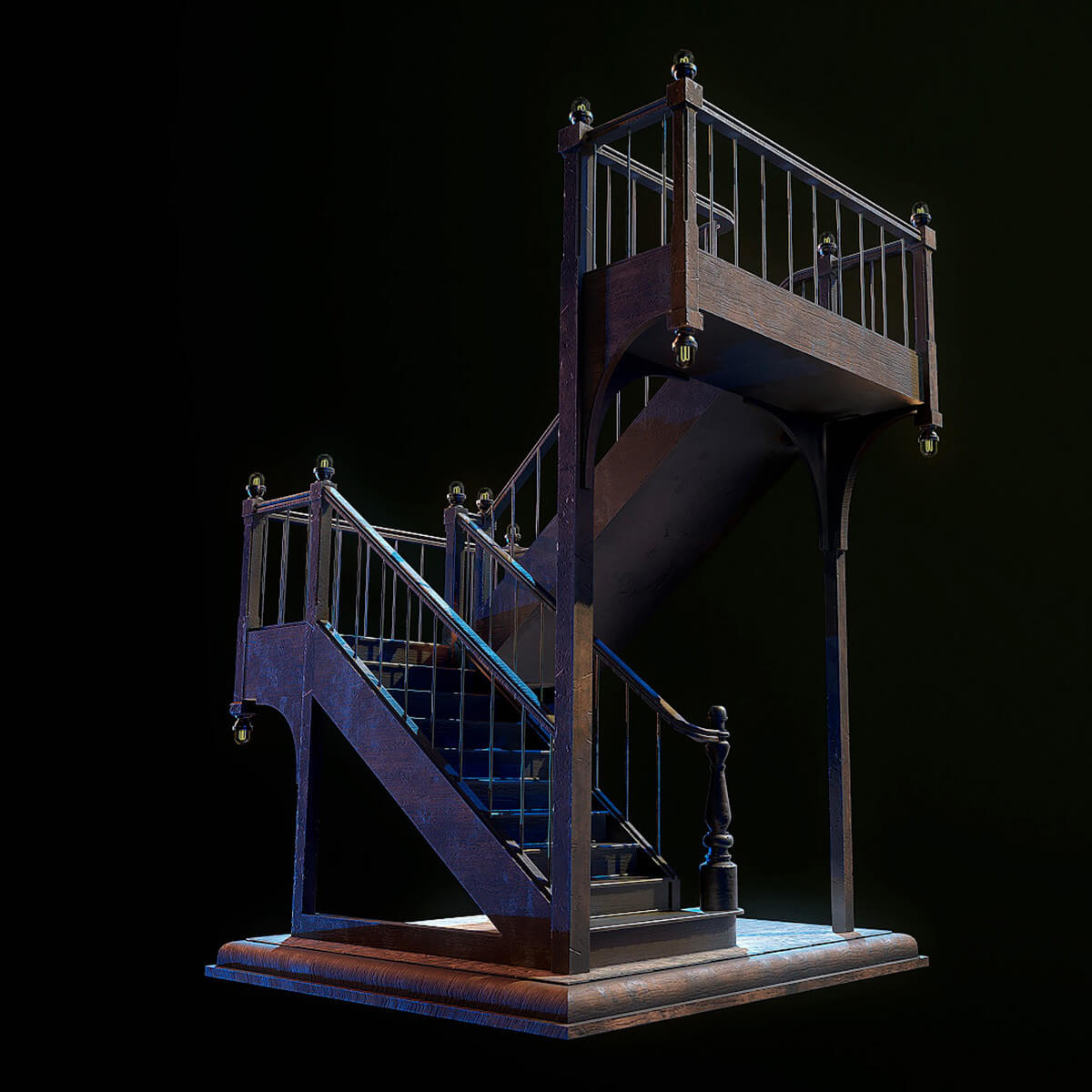 Stairs 3D Render, Digital Art by KATEDRA604