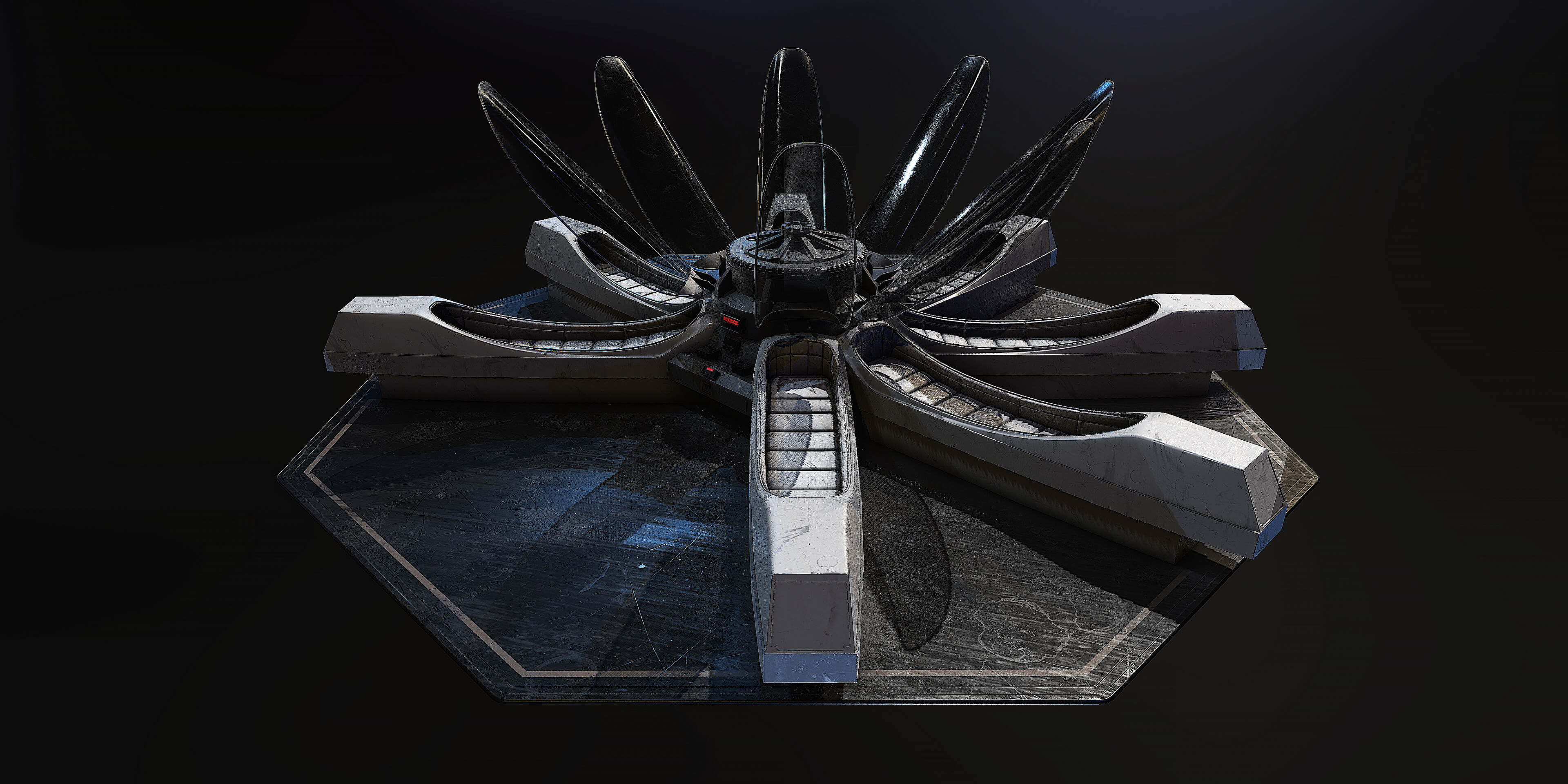 Hypersleep Chamber Alien - 3D Model by KATEDRA604