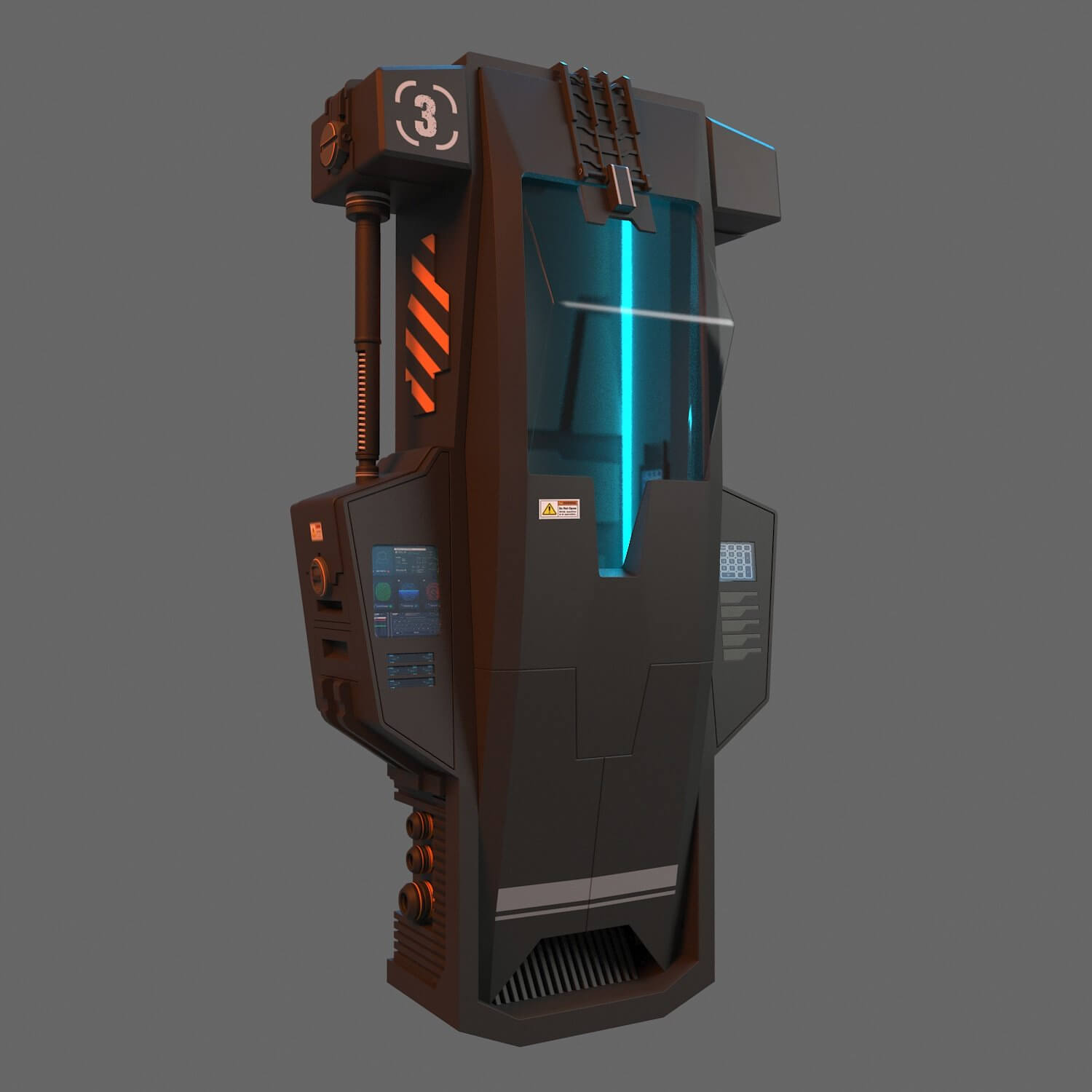 Hypersleep Chamber - 3D Model by KATEDRA604