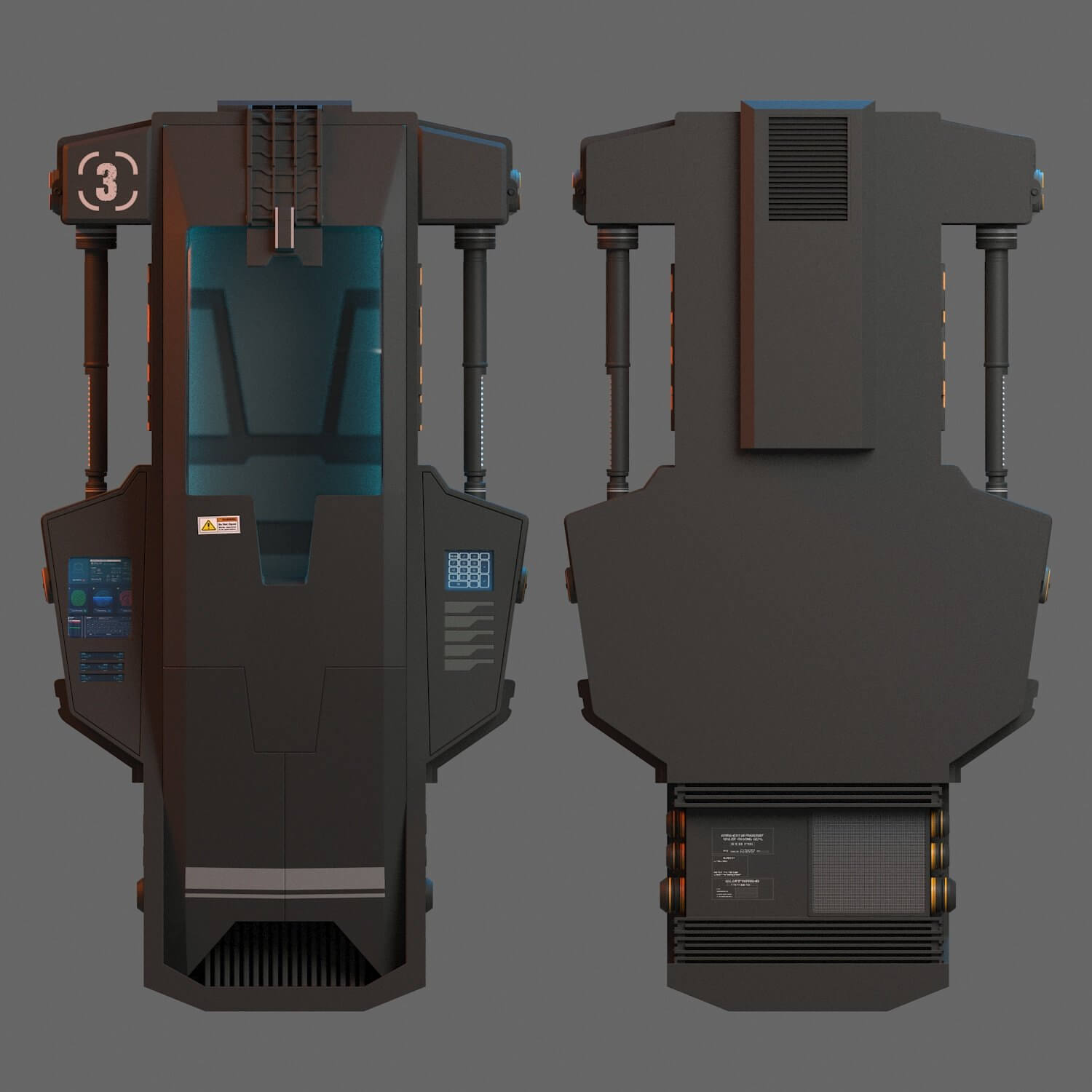 Hypersleep Chamber - 3D Model by KATEDRA604