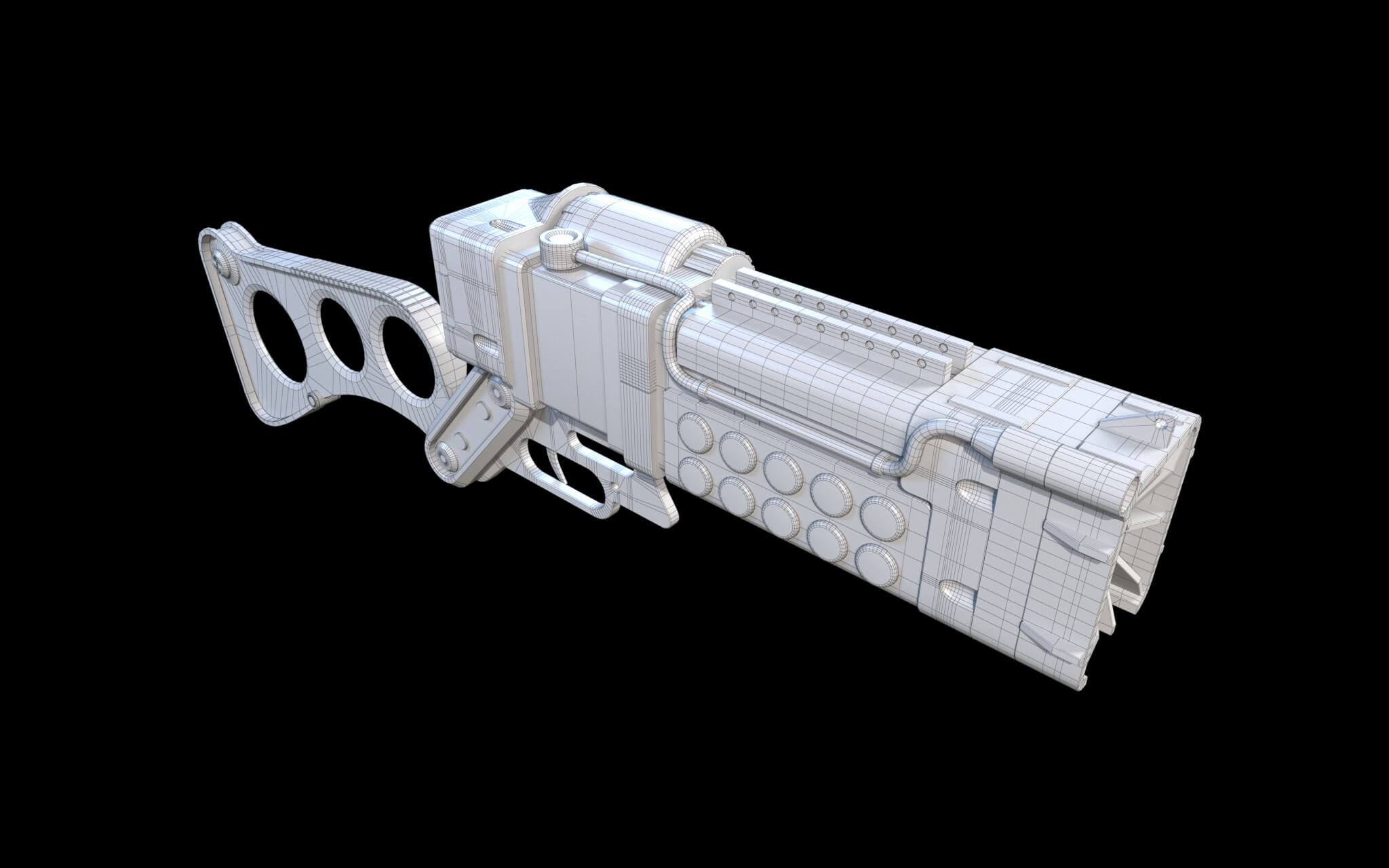 Laser Pistols Fallout - 3D Model by KATEDRA604