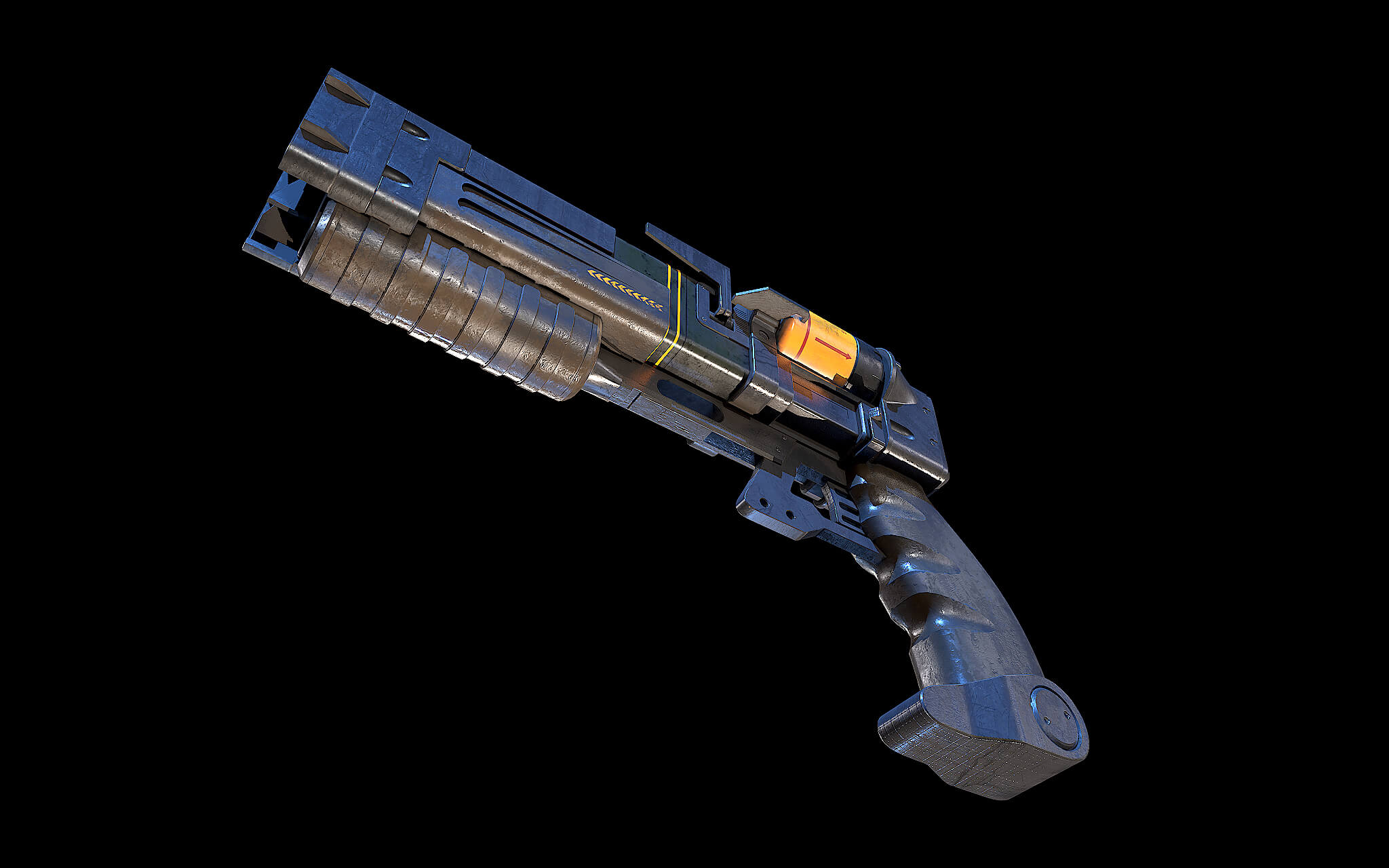 Laser Pistols Fallout - 3D Model by KATEDRA604