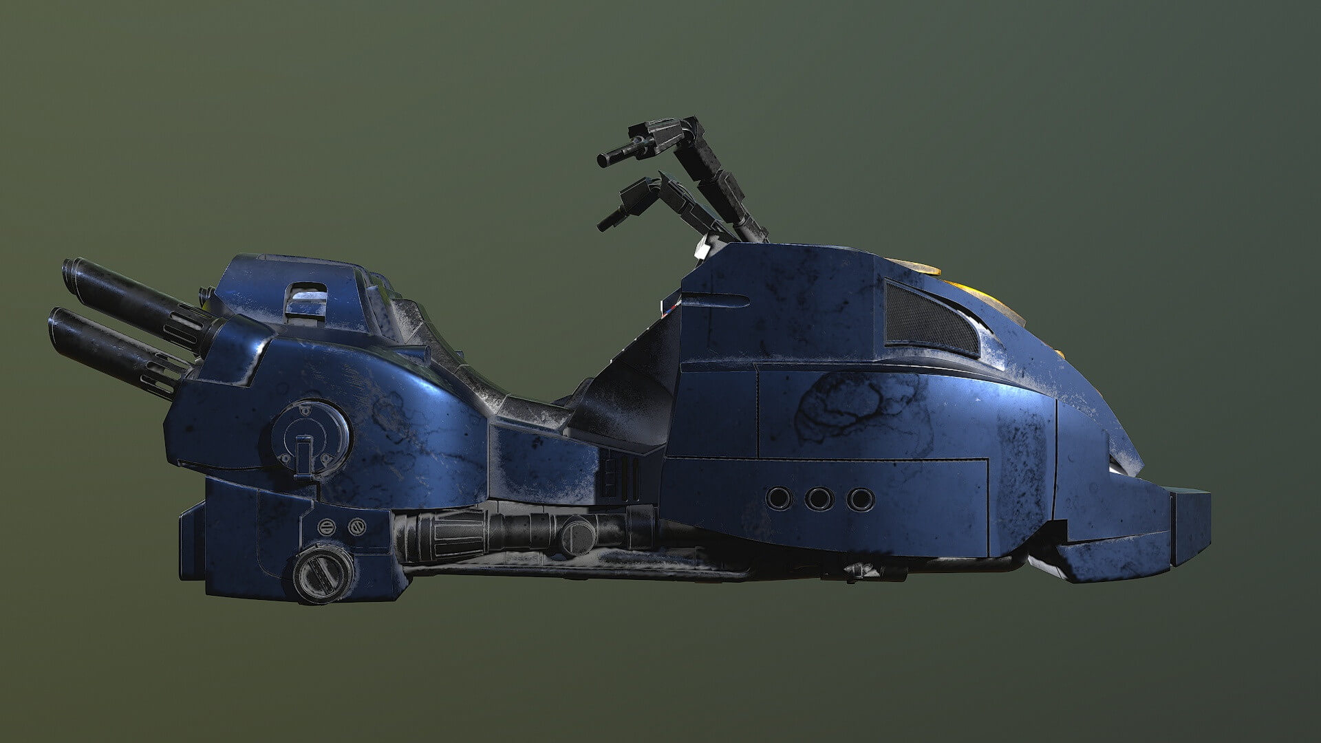 Lawmaster Motorbike Judge Dredd - 3D Model by KATEDRA604