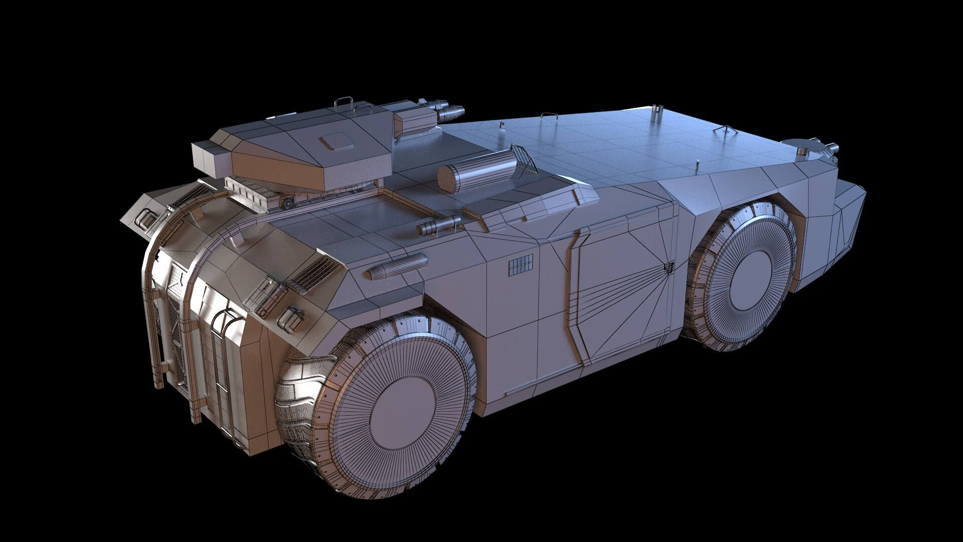 M 577 APC Aliens - 3D Model by KATEDRA604