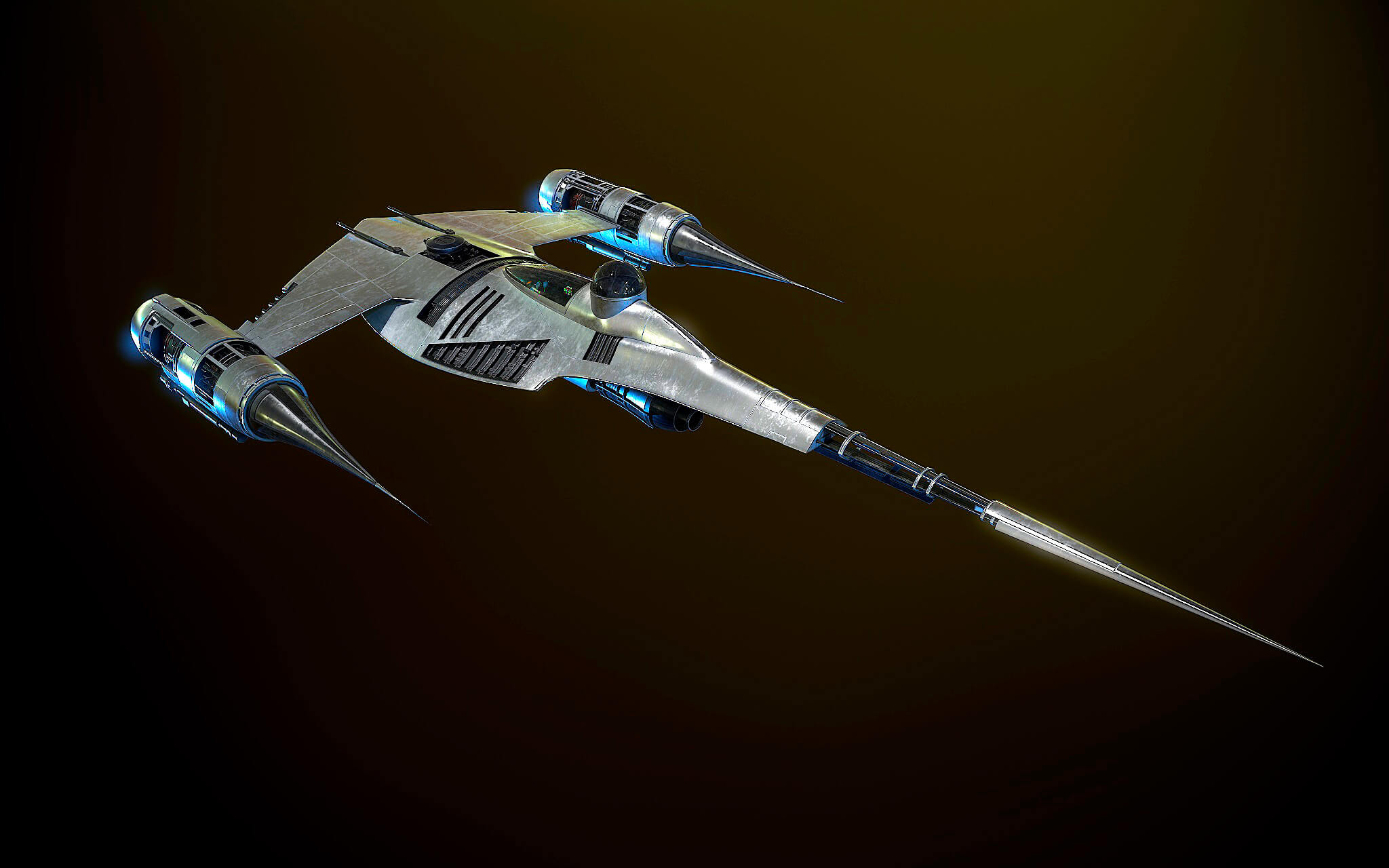 N1 Naboo Starfighter Mandalorian - 3D Model by KATEDRA604