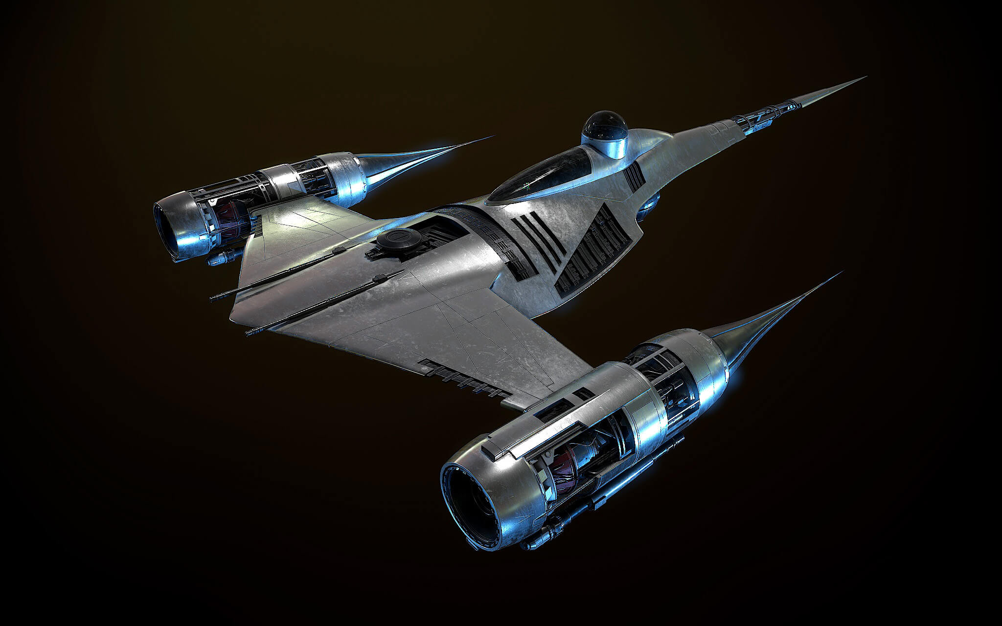 N1 Naboo Starfighter Mandalorian - 3D Model by KATEDRA604