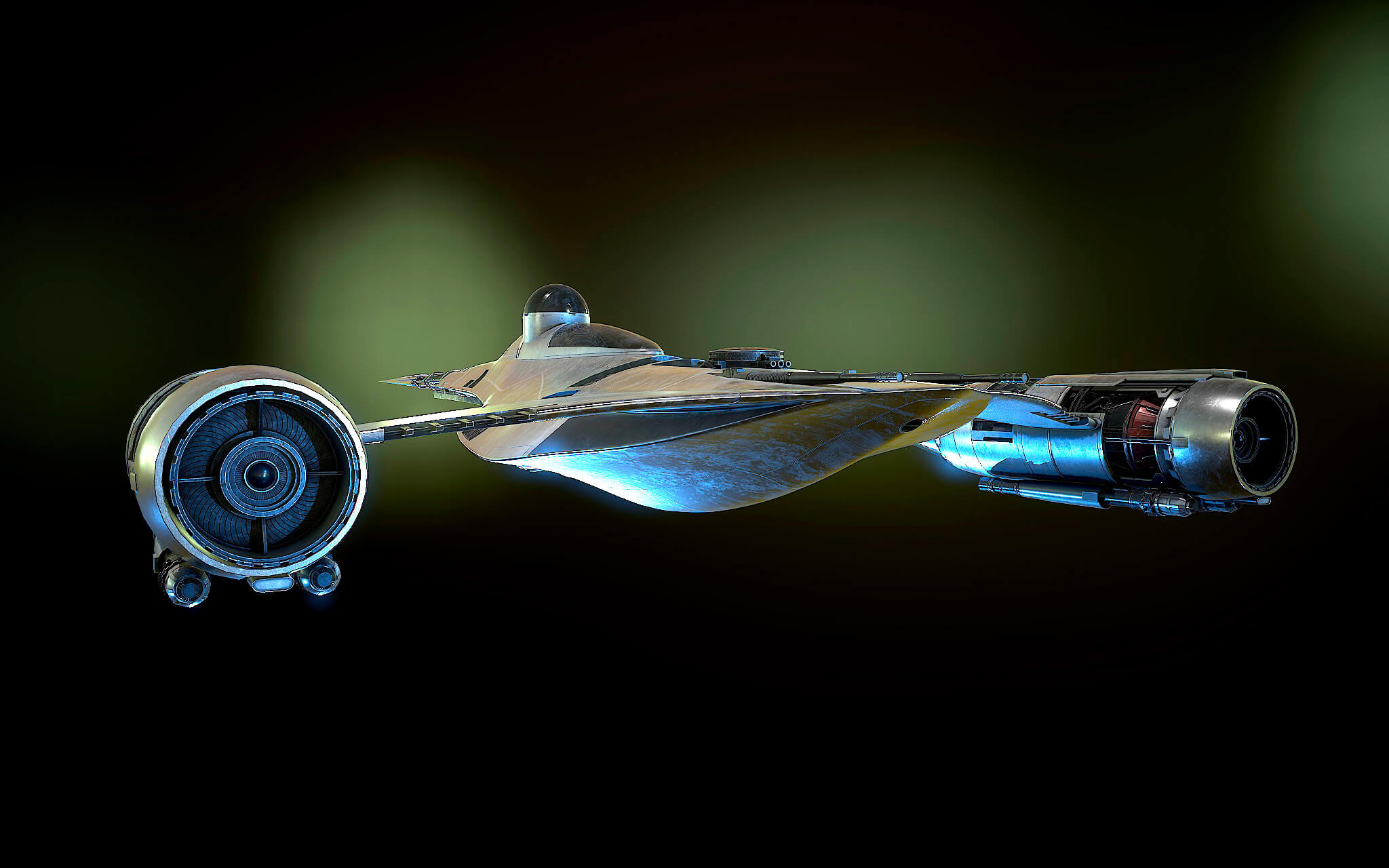 N1 Naboo Starfighter Mandalorian - 3D Model by KATEDRA604