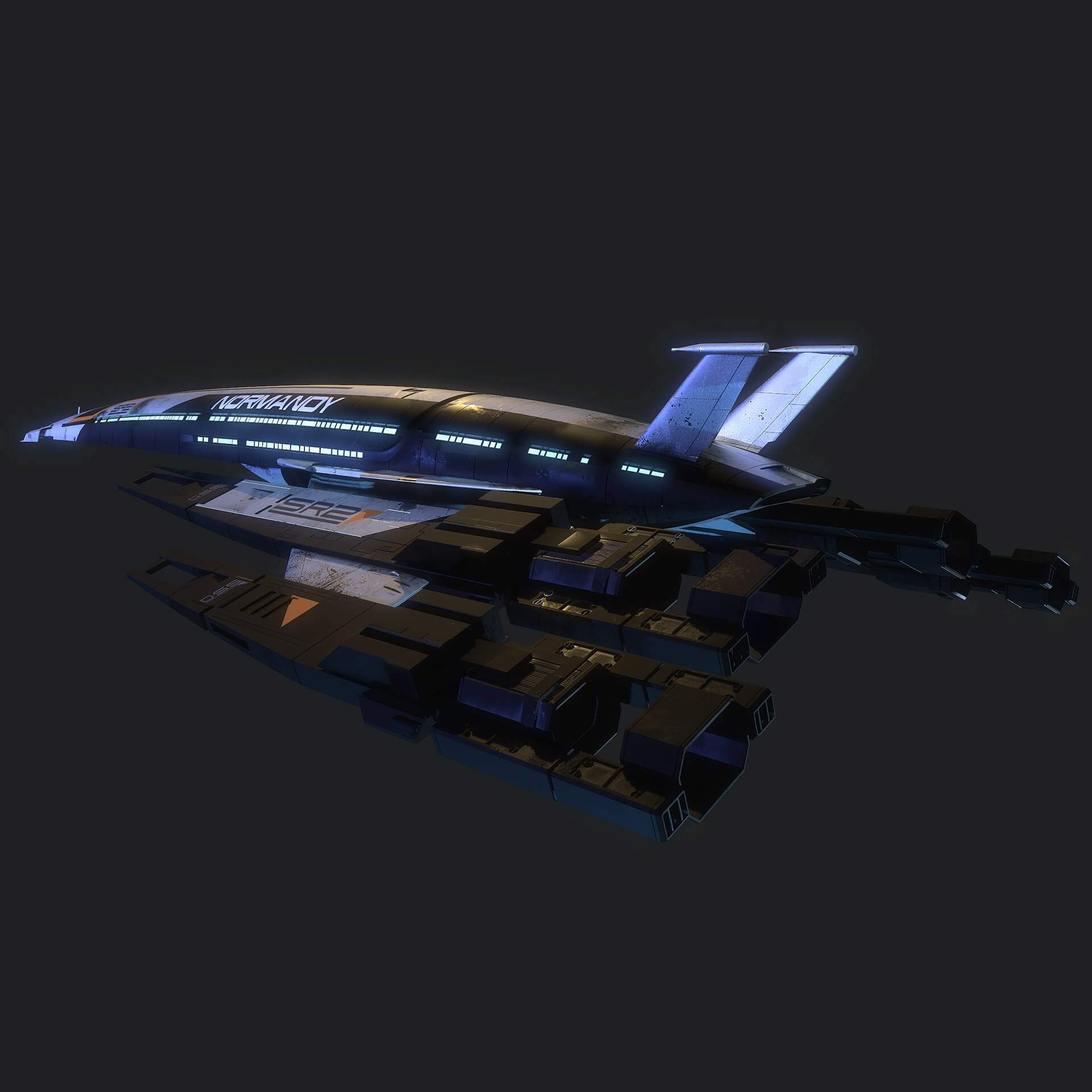 Normandy SR-2 Mass Effect 3D Model by KATEDRA604