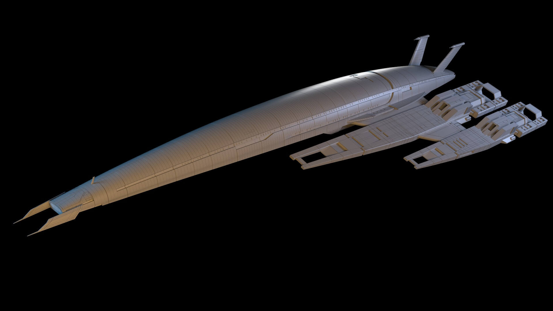 Normandy SR-2 Mass Effect 3D Model by KATEDRA604