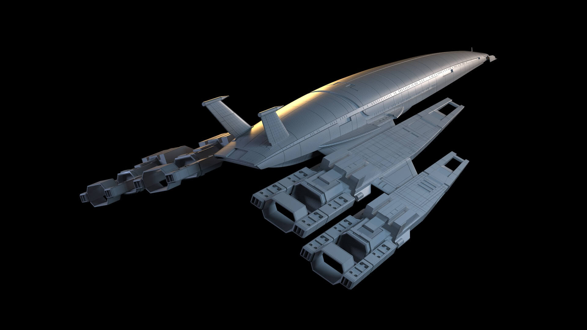 Normandy SR-2 Mass Effect 3D Model by KATEDRA604