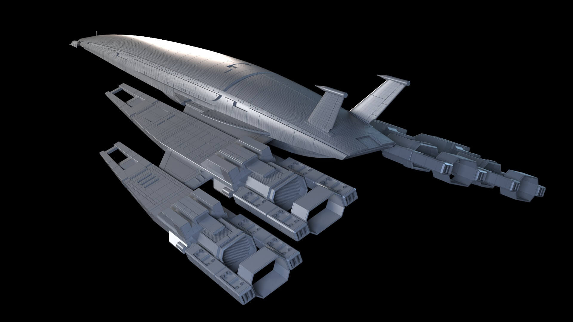 Normandy SR-2 Mass Effect 3D Model by KATEDRA604