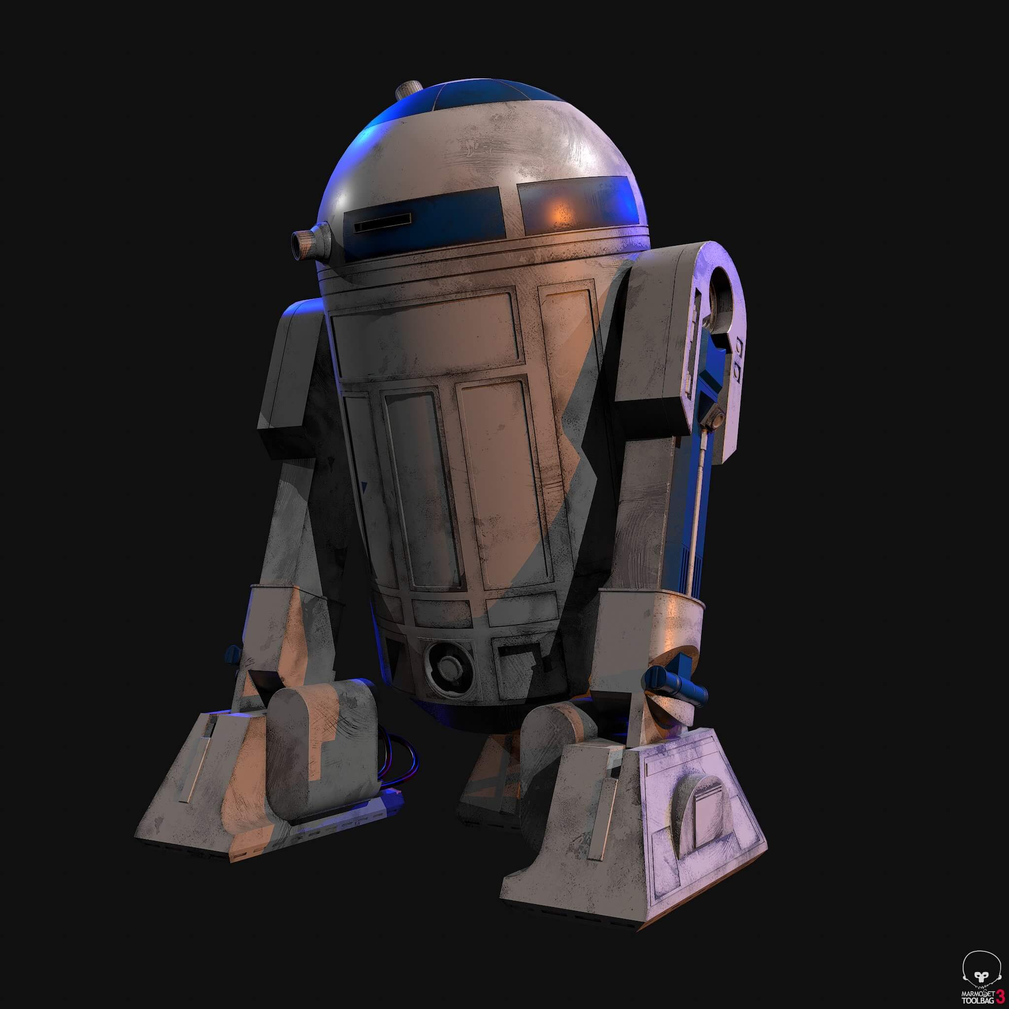 R2-D2 Star Wars 3D Model by KATEDRA604