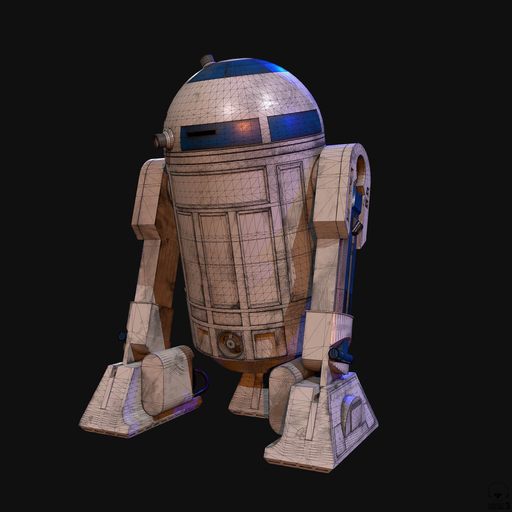 R2-D2 Star Wars 3D Model by KATEDRA604