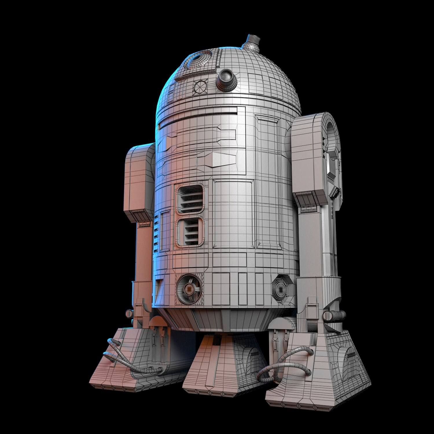 R2-D2 Star Wars 3D Model by KATEDRA604