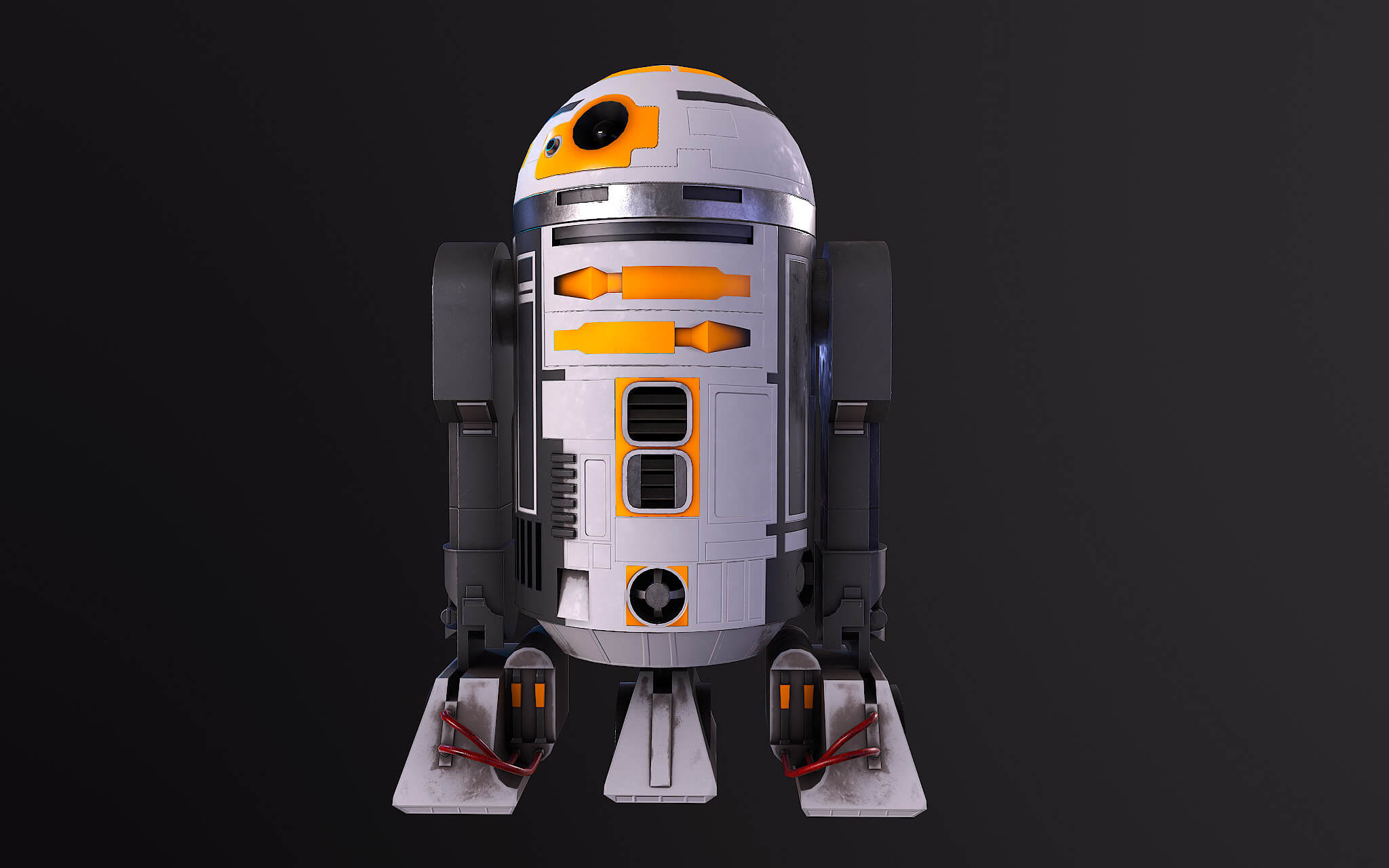 rd3 Star Wars Low Poly Low Poly - 3D Model by KATEDRA604