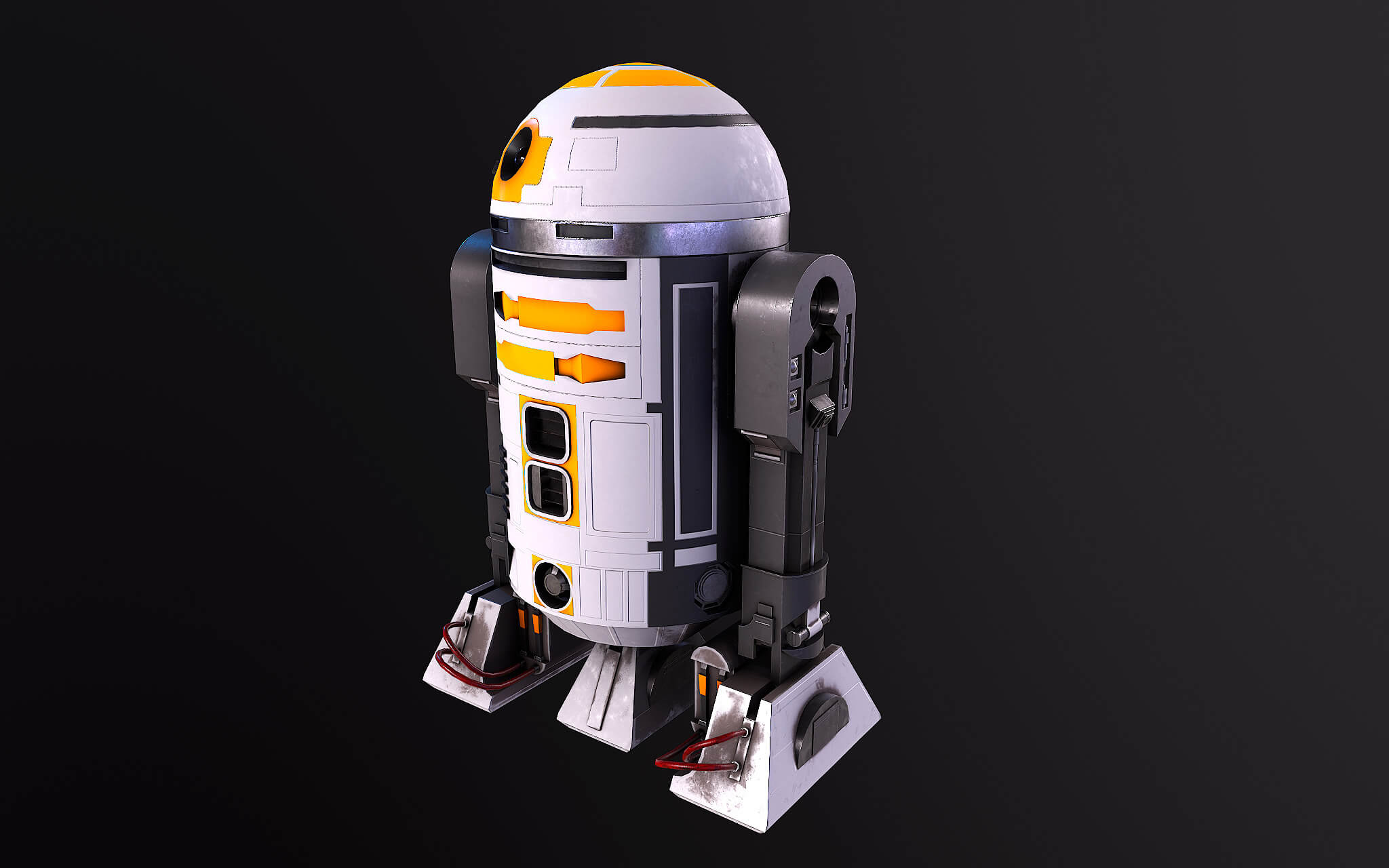 rd3 Star Wars Low Poly Low Poly - 3D Model by KATEDRA604