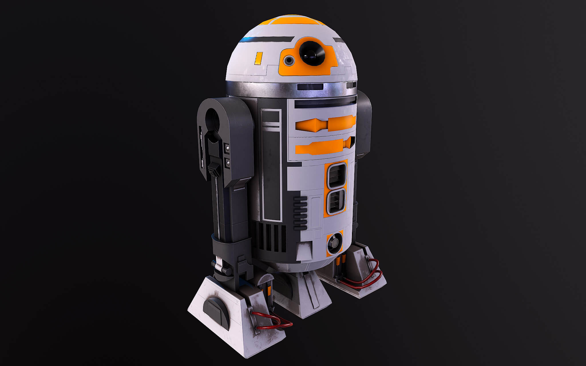 rd3 Star Wars Low Poly Low Poly - 3D Model by KATEDRA604