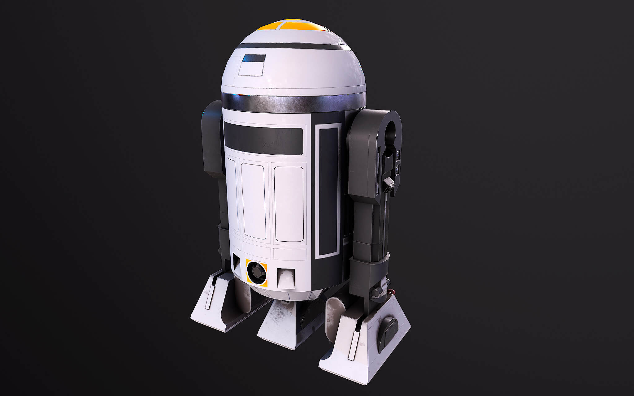 rd3 Star Wars Low Poly Low Poly - 3D Model by KATEDRA604