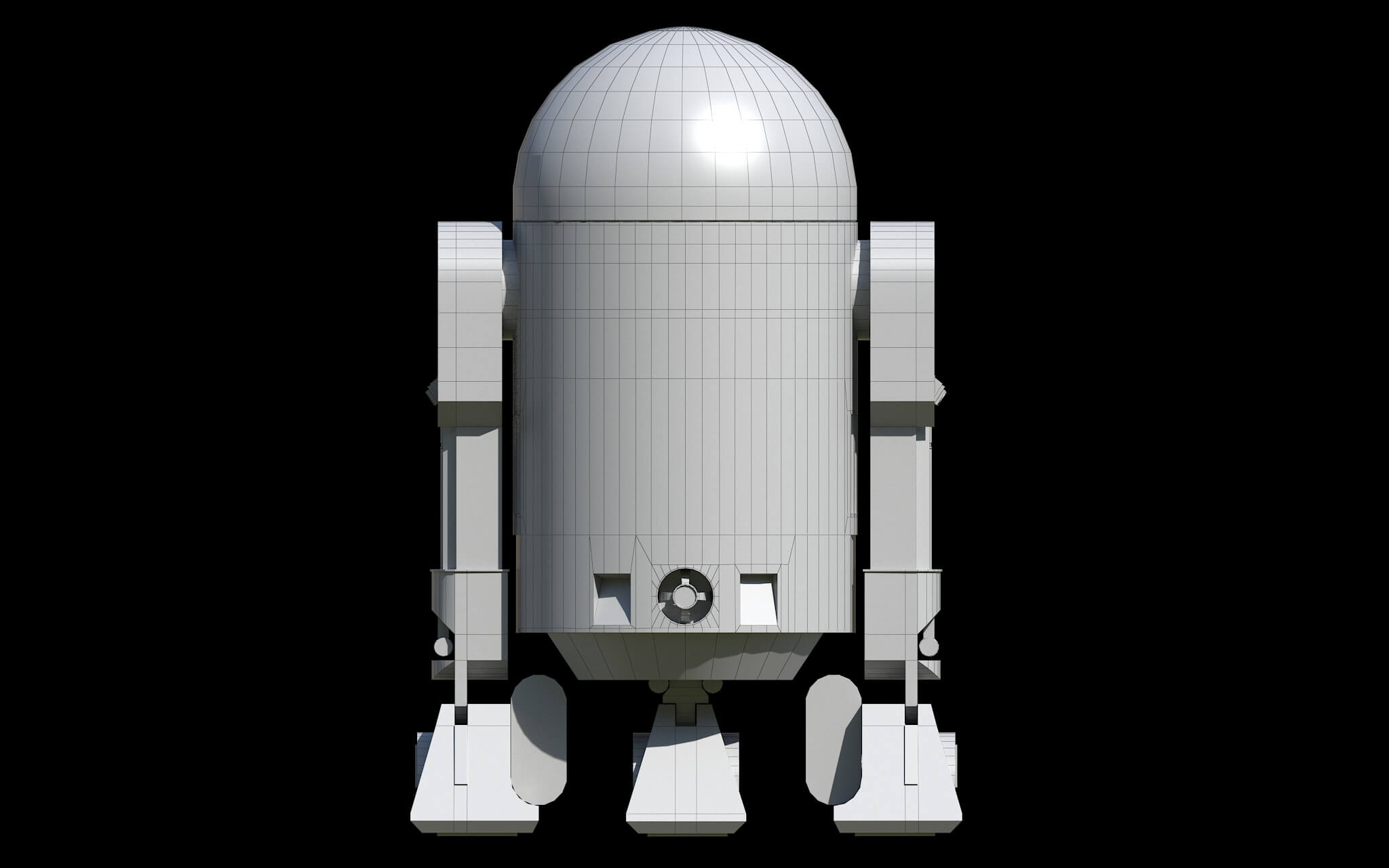 rd3 Star Wars Low Poly Low Poly - 3D Model by KATEDRA604