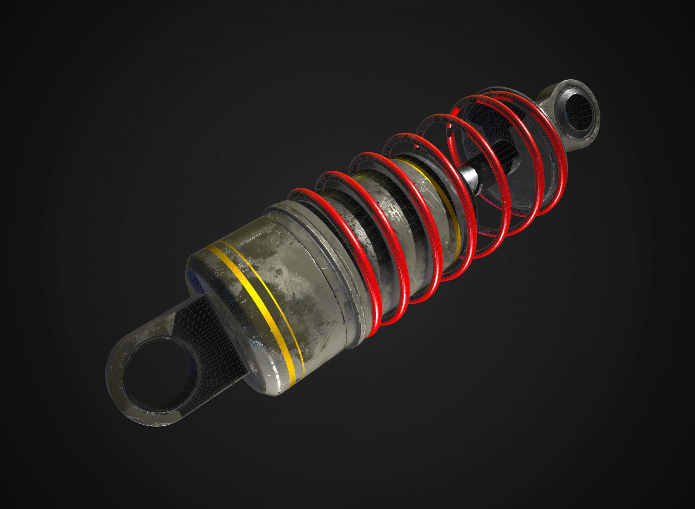 Shock Absorber - 3D Model by KATEDRA604