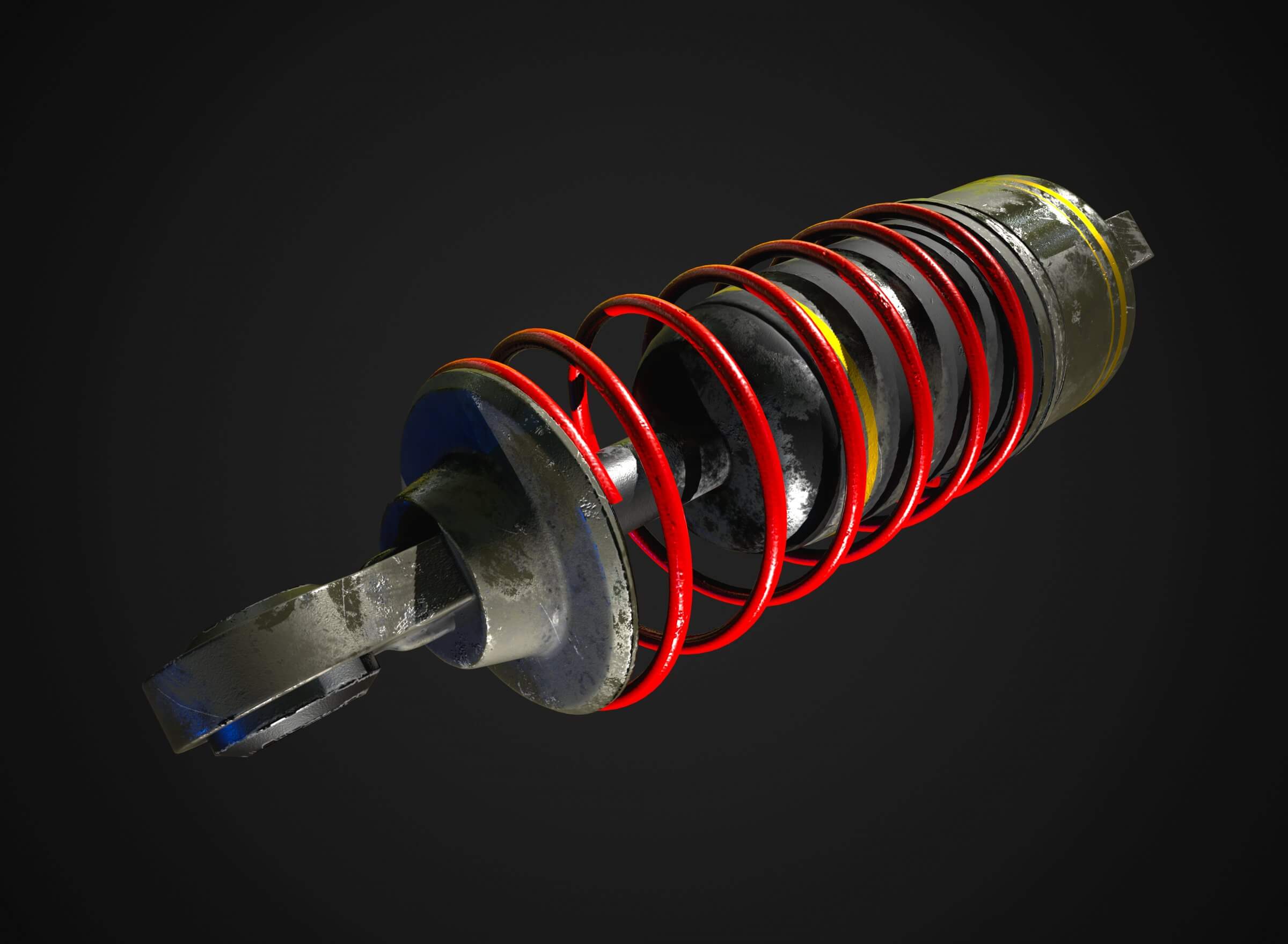 Shock Absorber - 3D Model by KATEDRA604