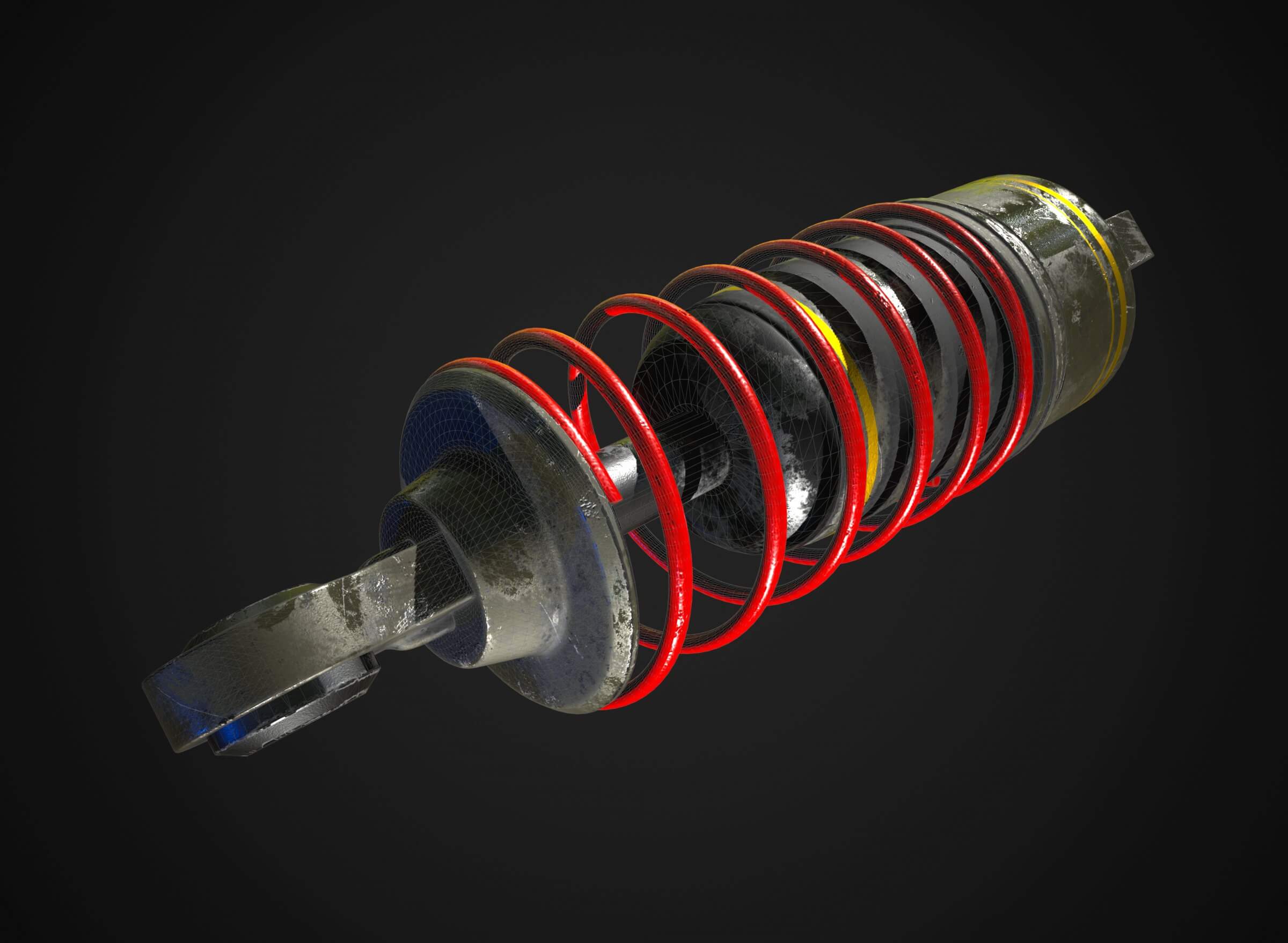 Shock Absorber - 3D Model by KATEDRA604