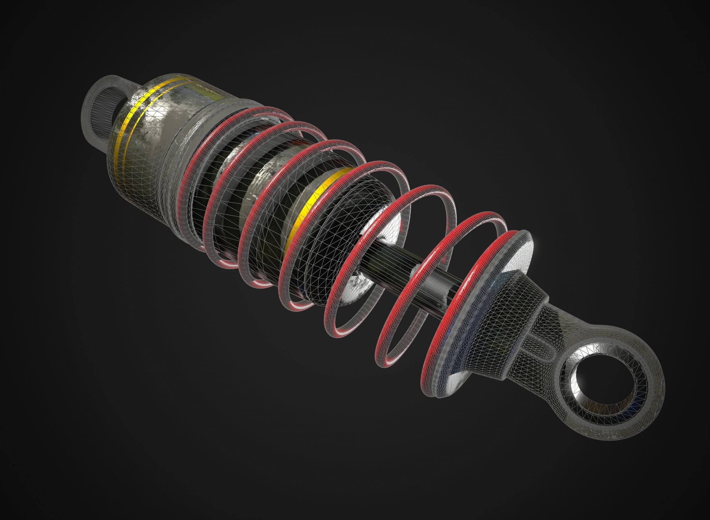 Shock Absorber - 3D Model by KATEDRA604