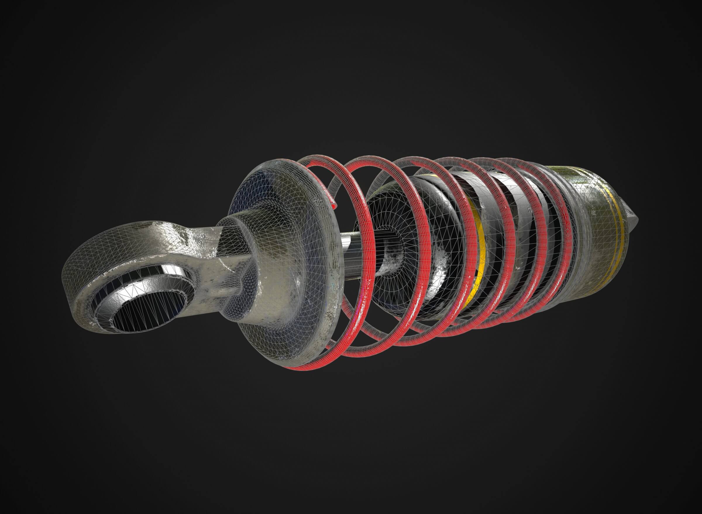 Shock Absorber - 3D Model by KATEDRA604