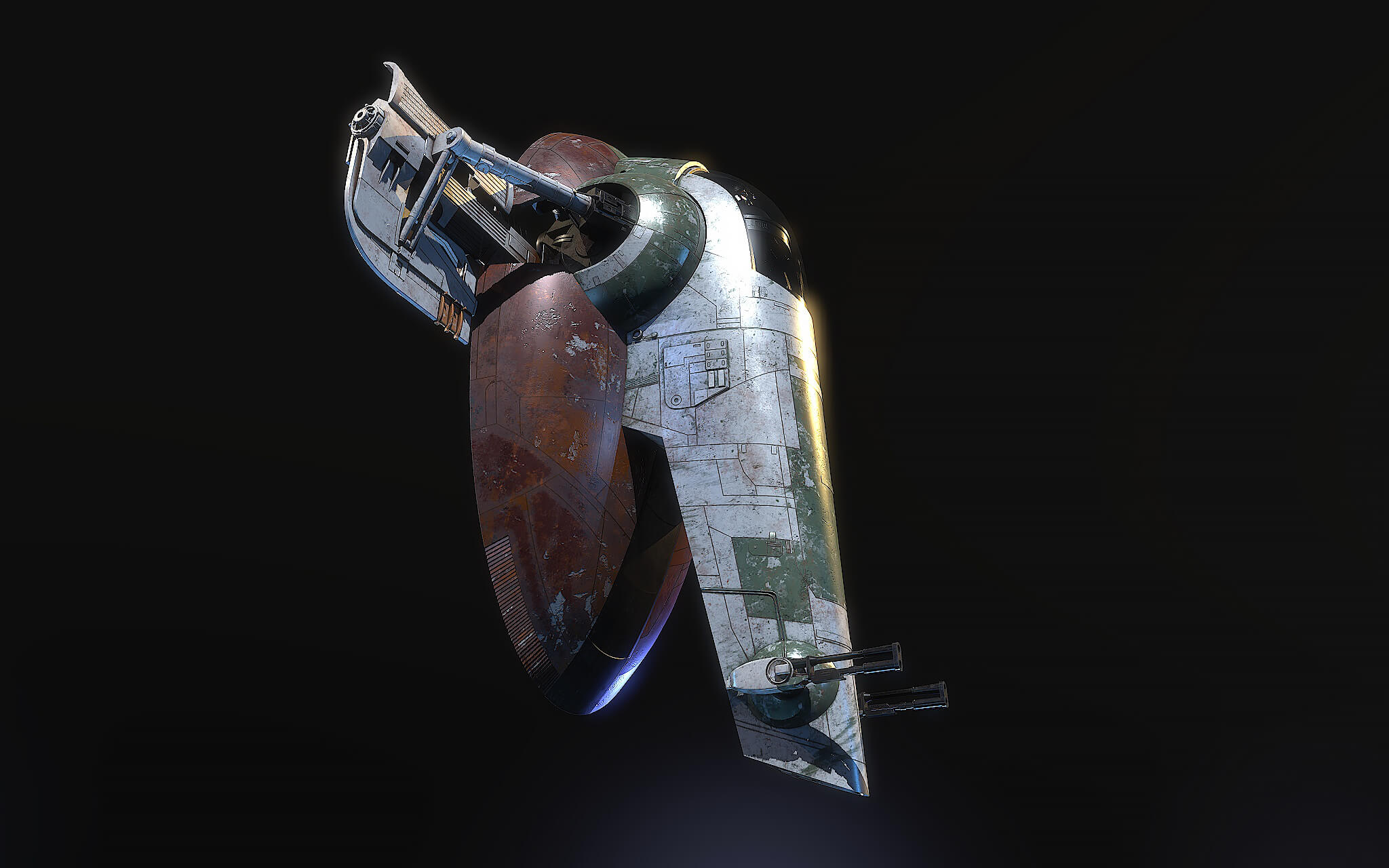 Slave 1 Star Wars - 3D Model by KATEDRA604