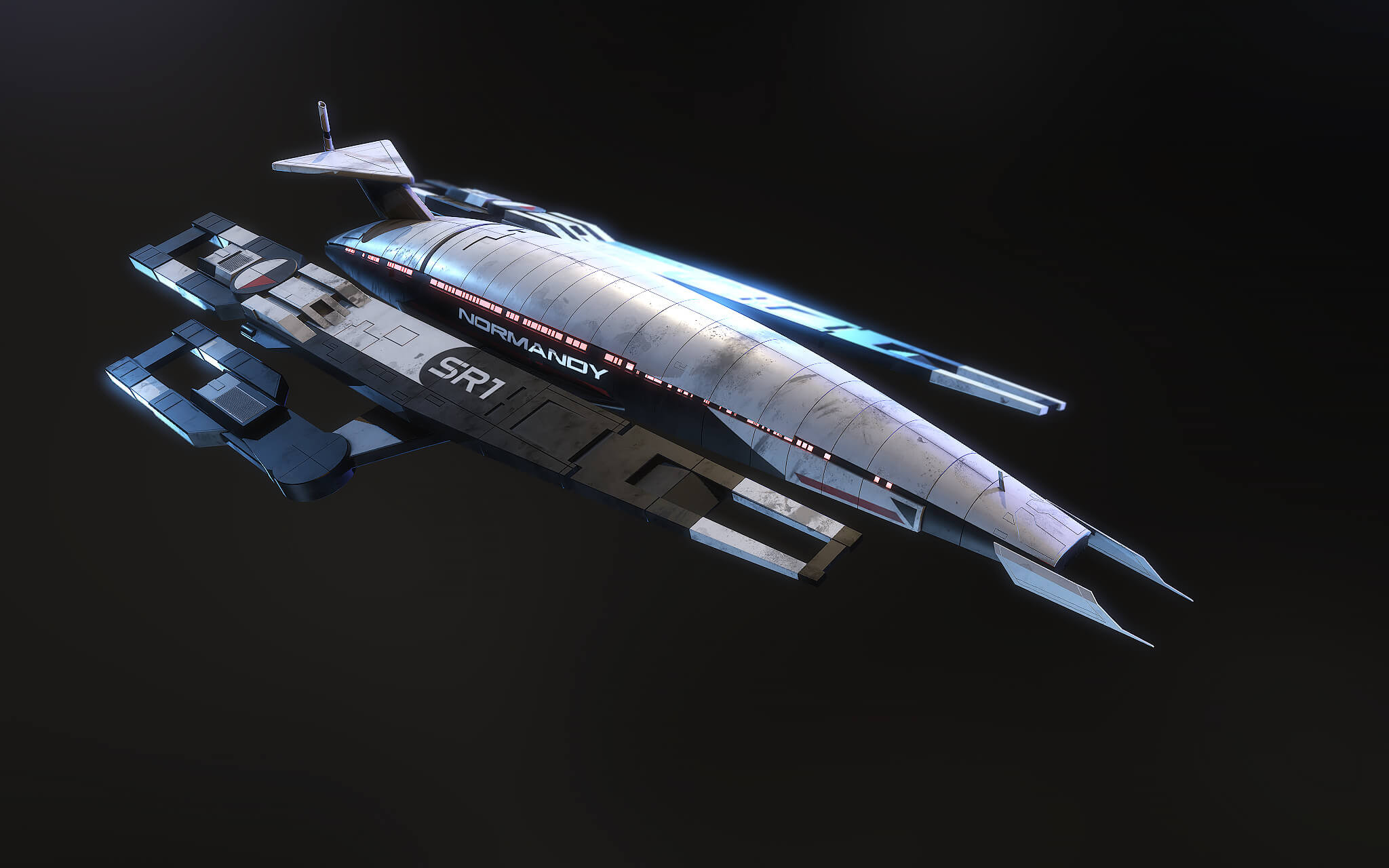 SR1 Normandy Mass Effect - 3D Model by KATEDRA604