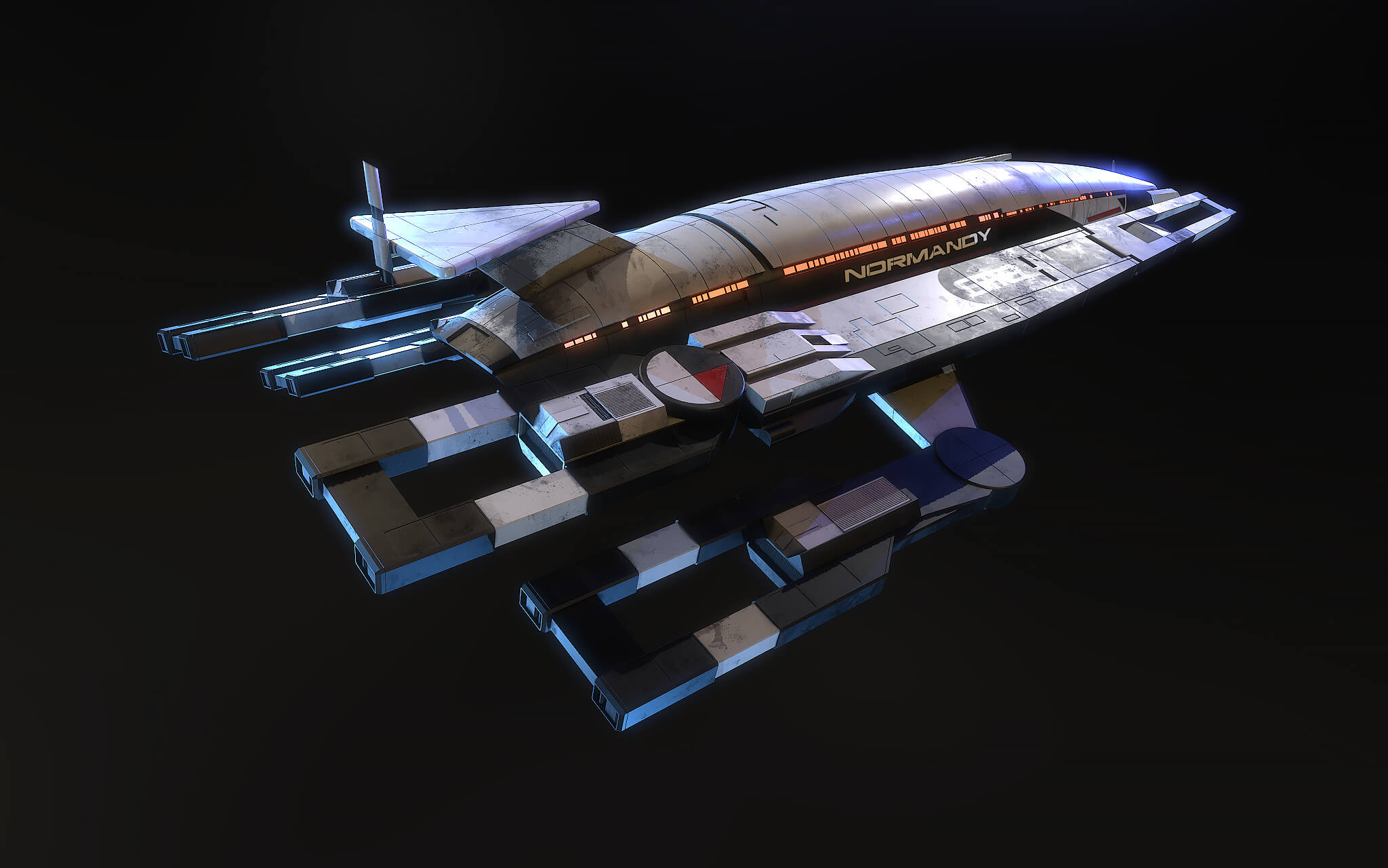 SR1 Normandy Mass Effect - 3D Model by KATEDRA604