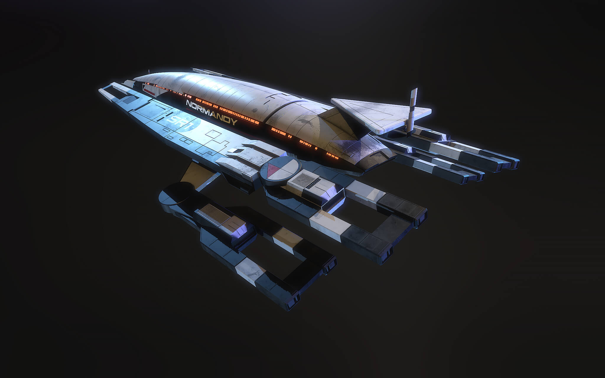 SR1 Normandy Mass Effect - 3D Model by KATEDRA604