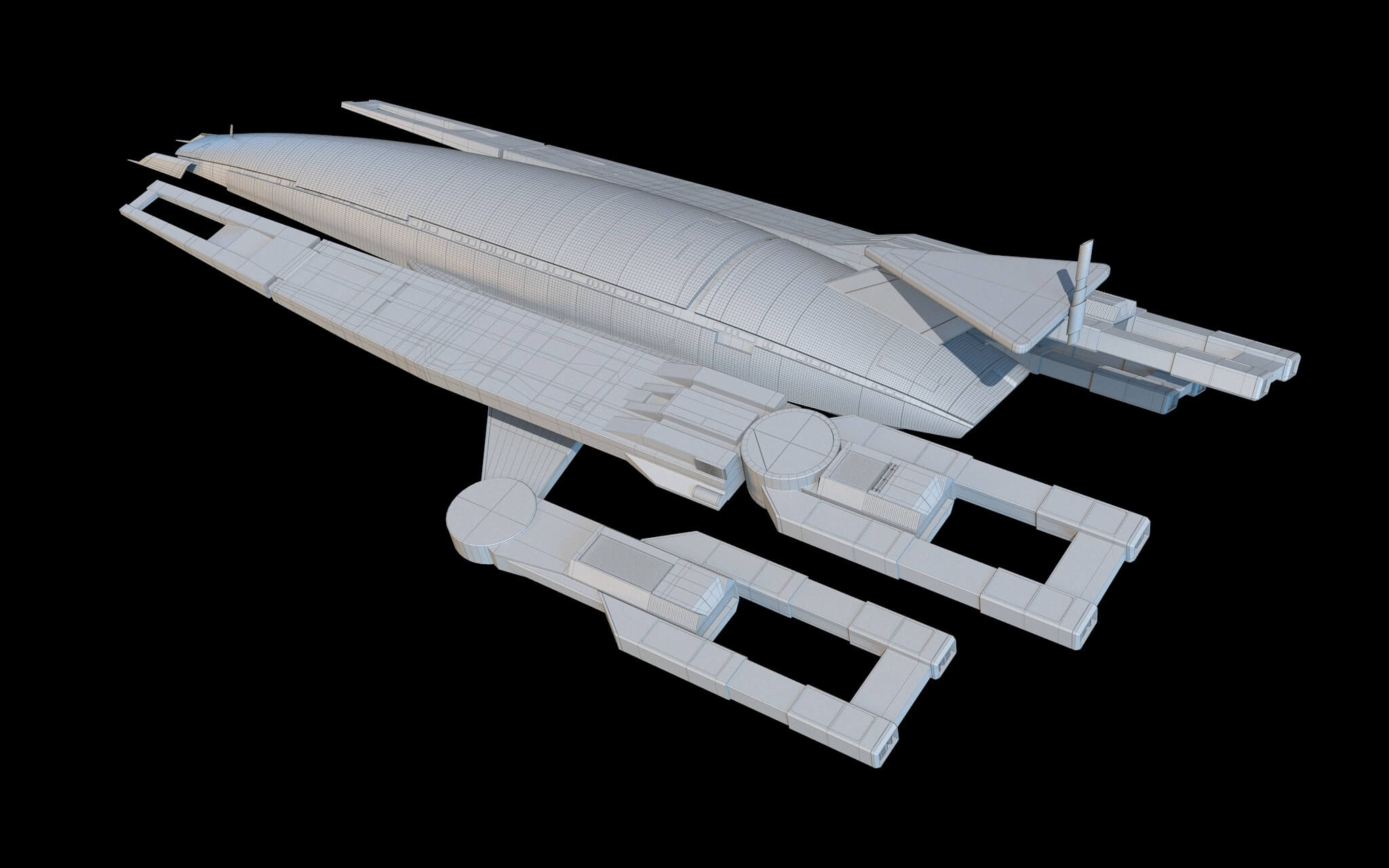 SR1 Normandy Mass Effect - 3D Model by KATEDRA604
