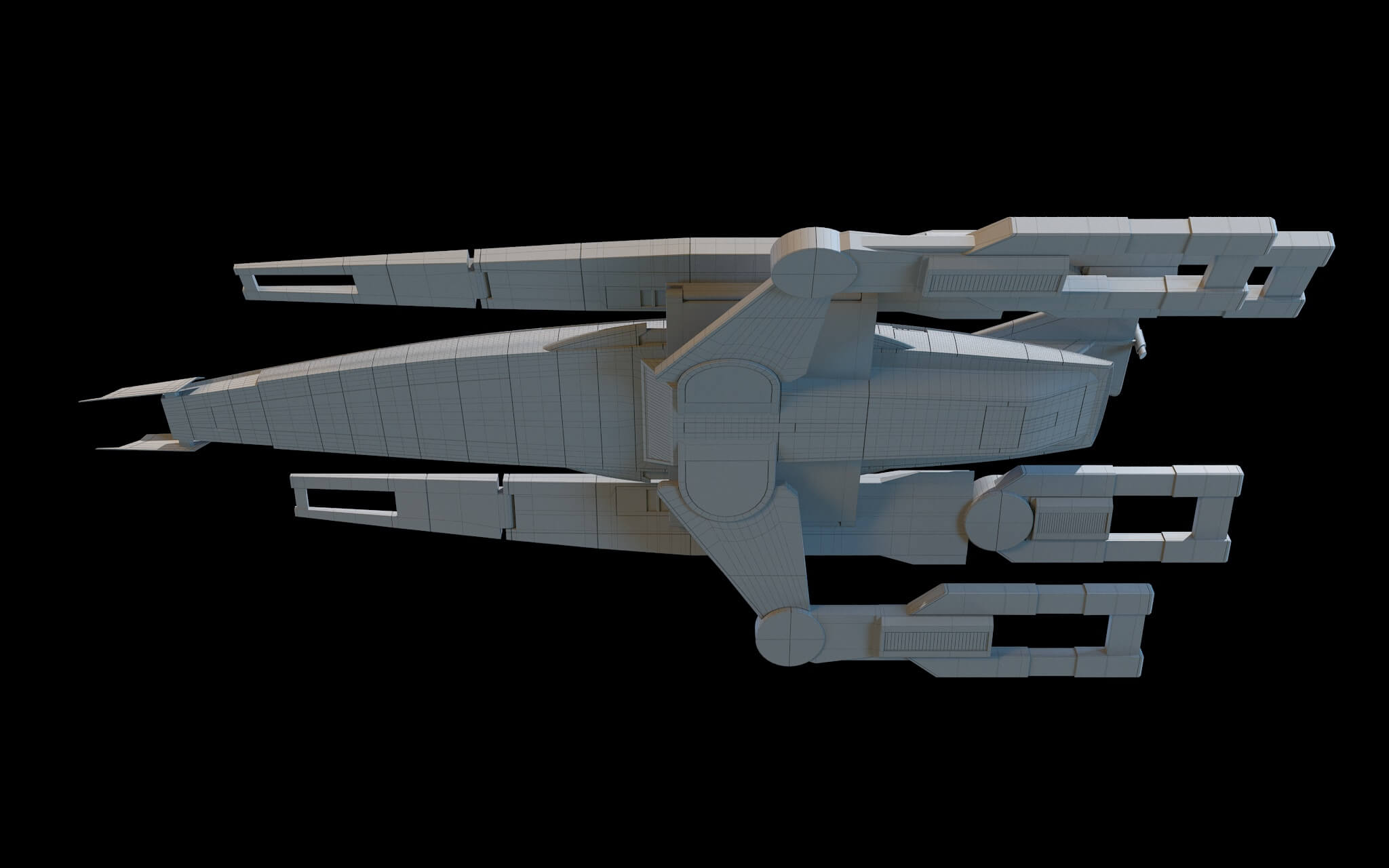 SR1 Normandy Mass Effect - 3D Model by KATEDRA604