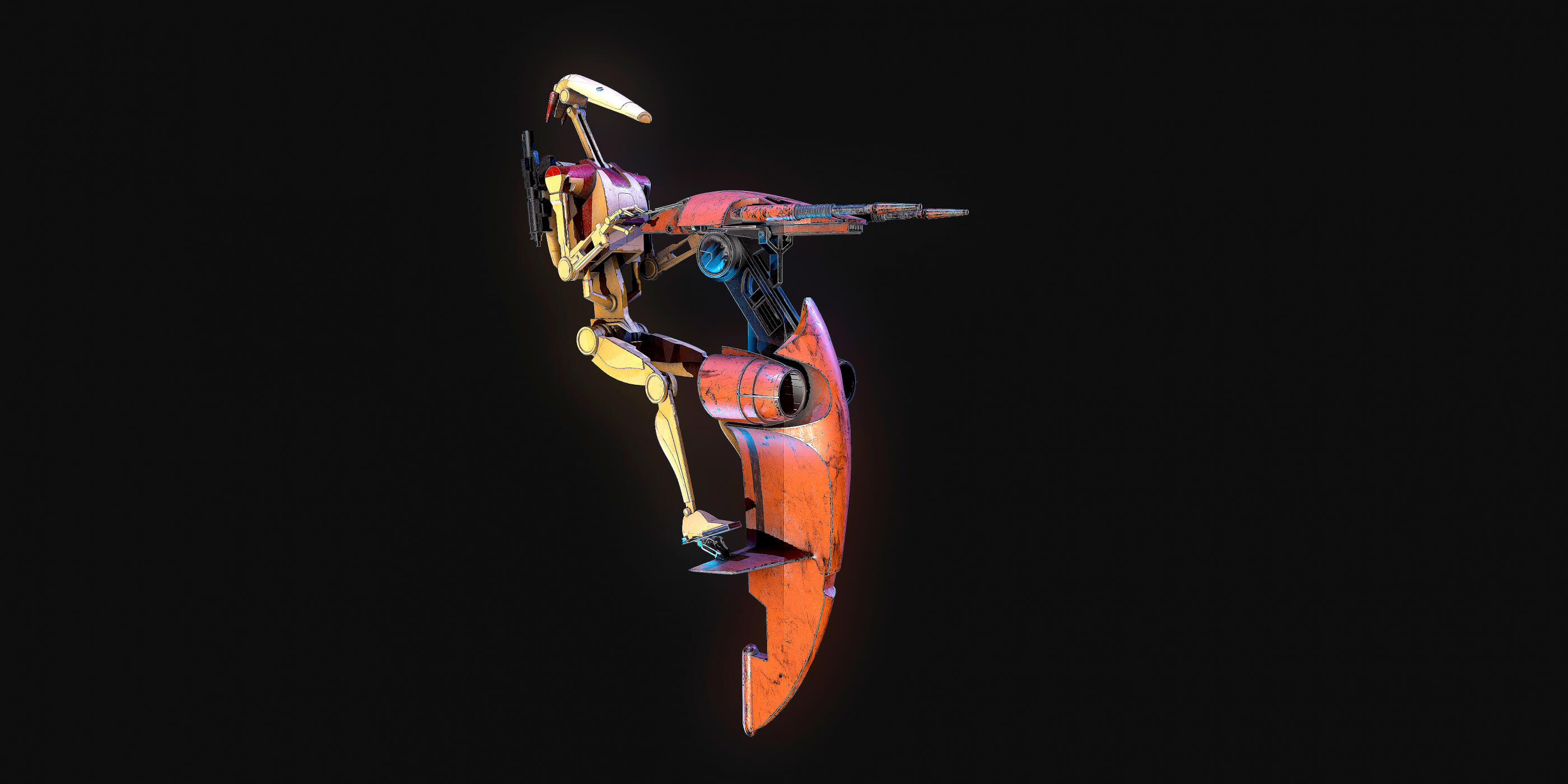 Stap Custom Build Star Wars - 3D Model by KATEDRA604