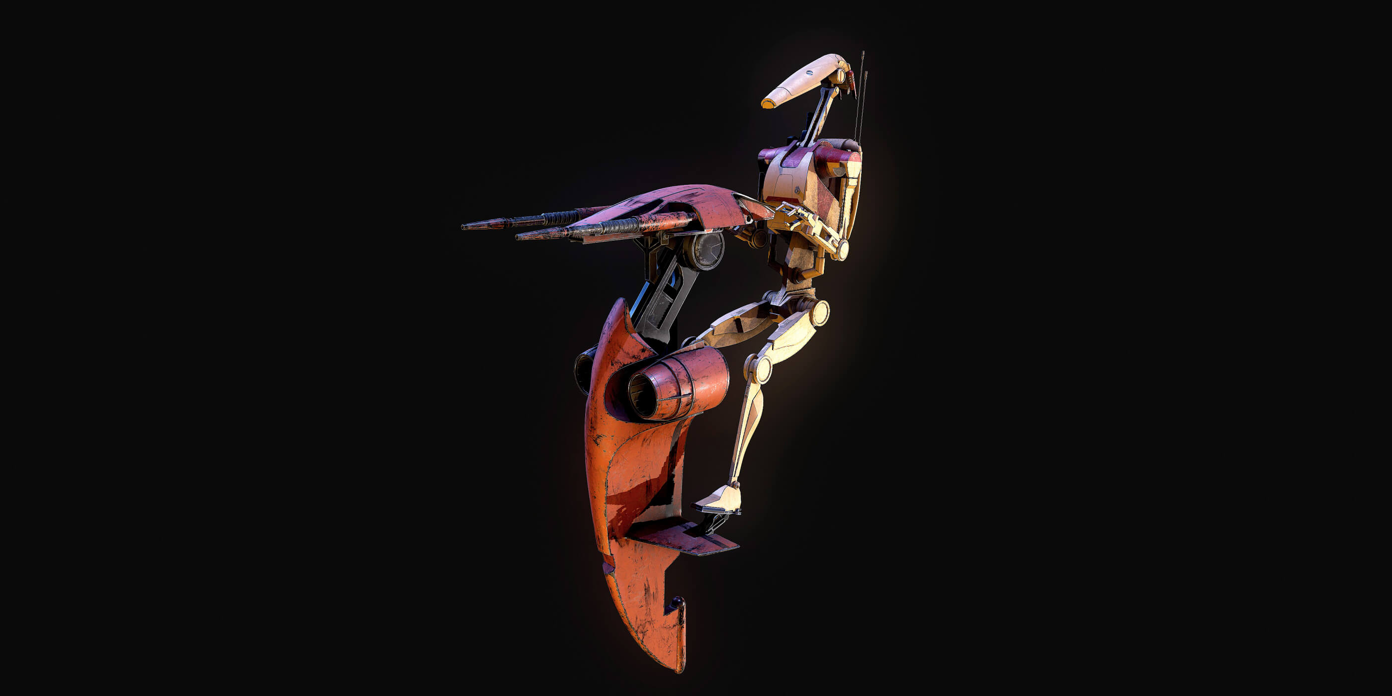 Stap Custom Build Star Wars - 3D Model by KATEDRA604