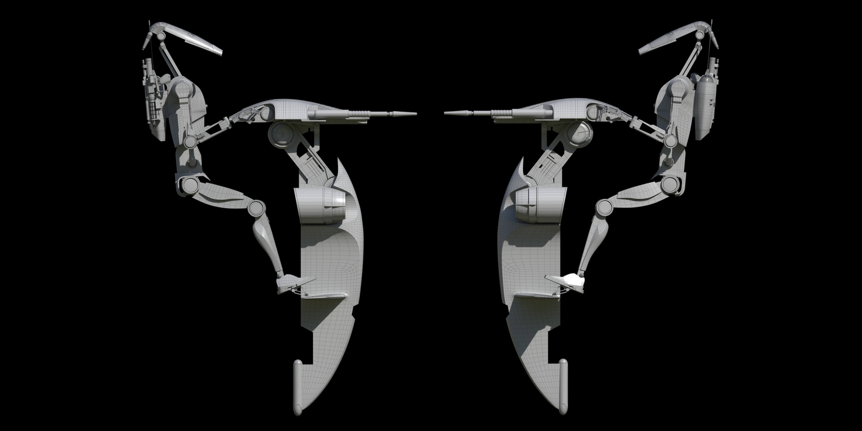 Stap Custom Build Star Wars - 3D Model by KATEDRA604