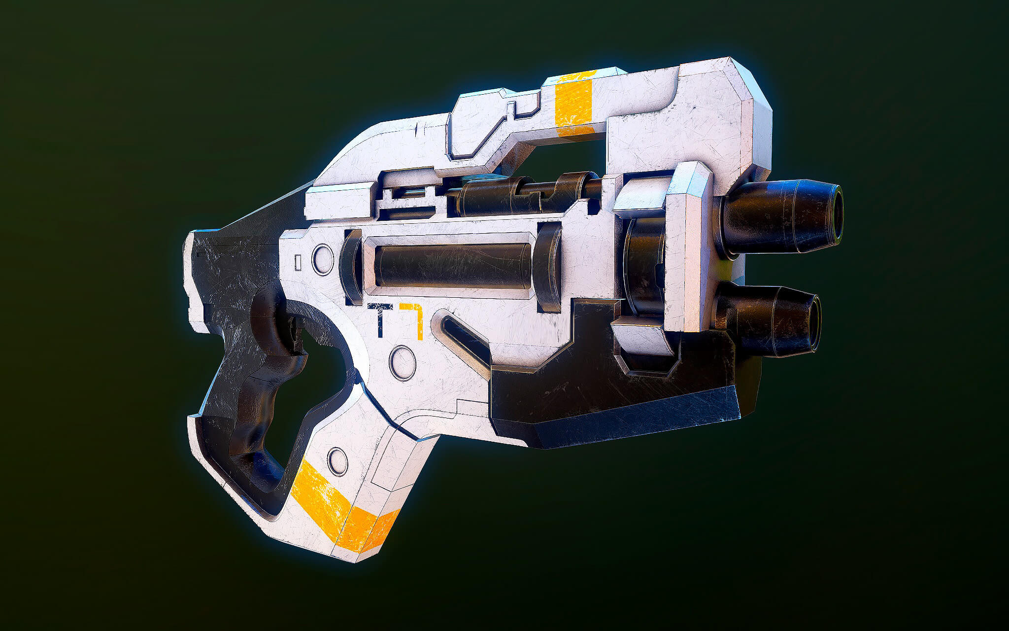 Talon T7 Heavy Pistol ( Mass Effect ) - 3D Model by KATEDRA604