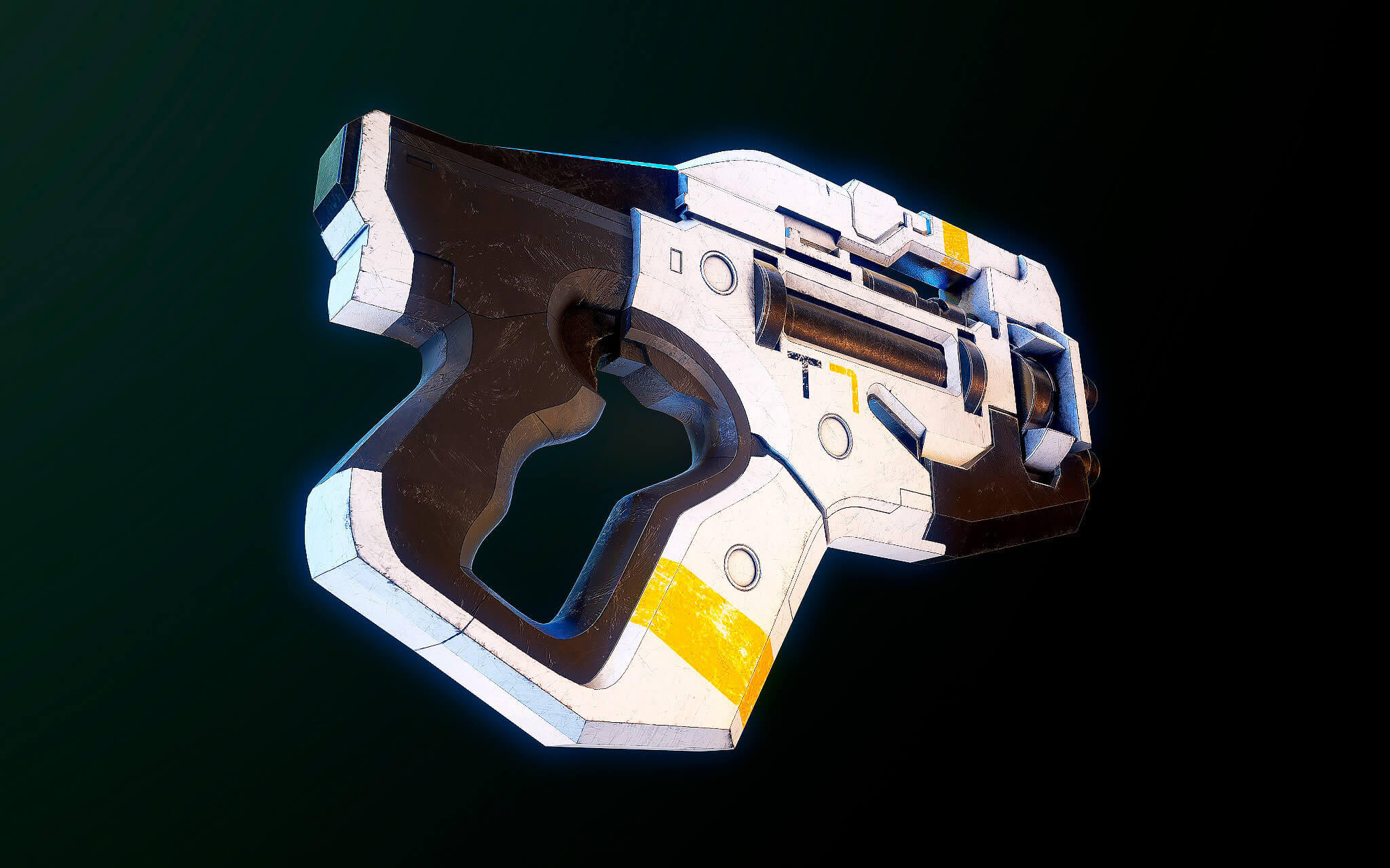 Talon T7 Heavy Pistol ( Mass Effect ) - 3D Model by KATEDRA604