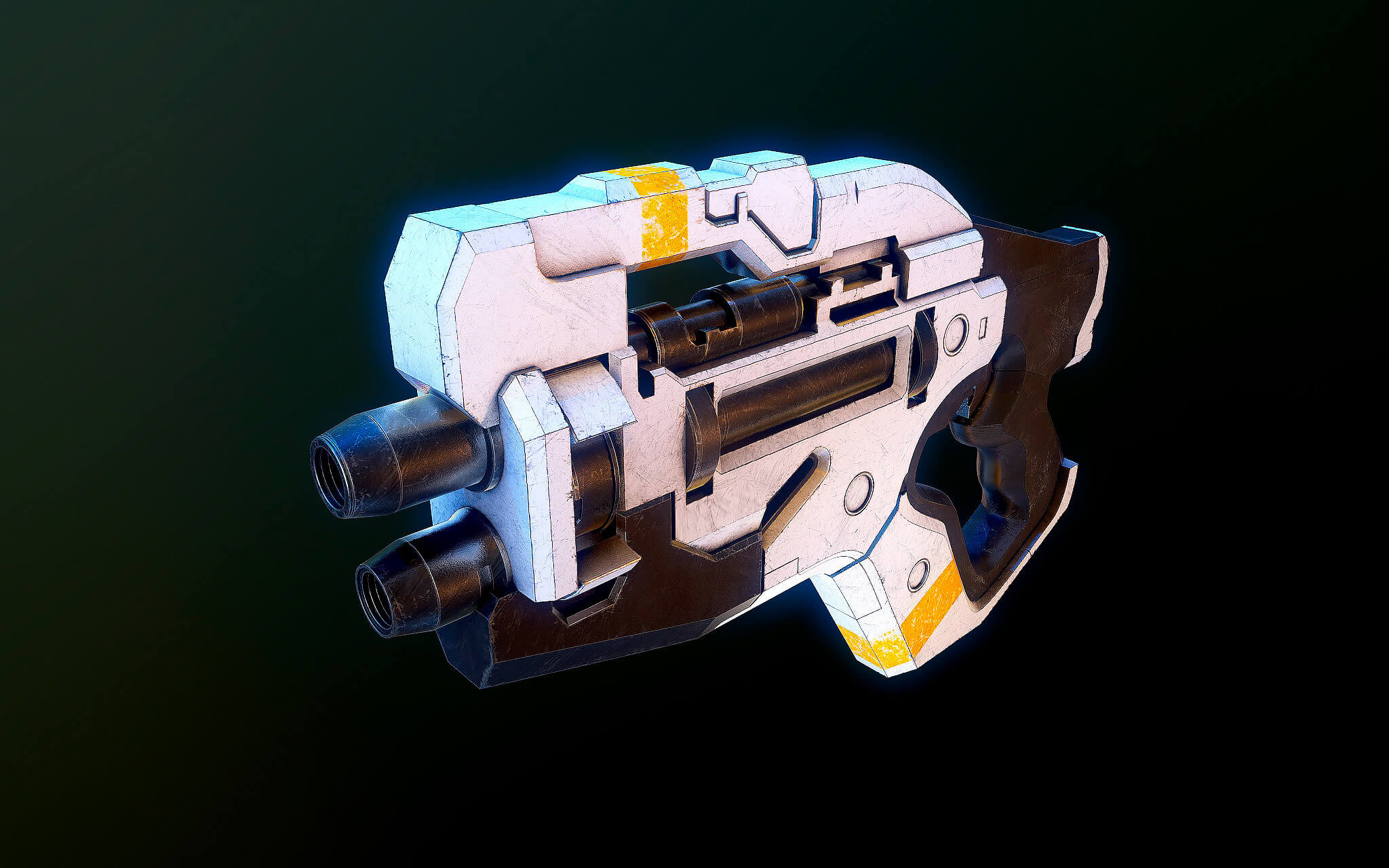 Talon T7 Heavy Pistol ( Mass Effect ) - 3D Model by KATEDRA604